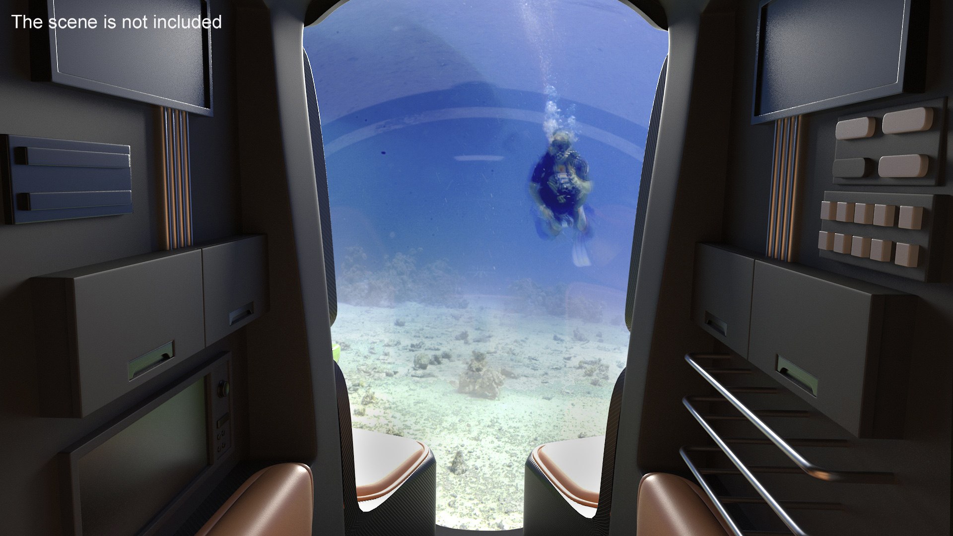 3D Luxurious Personal Submarine Ocean Rigged - TurboSquid 2297141