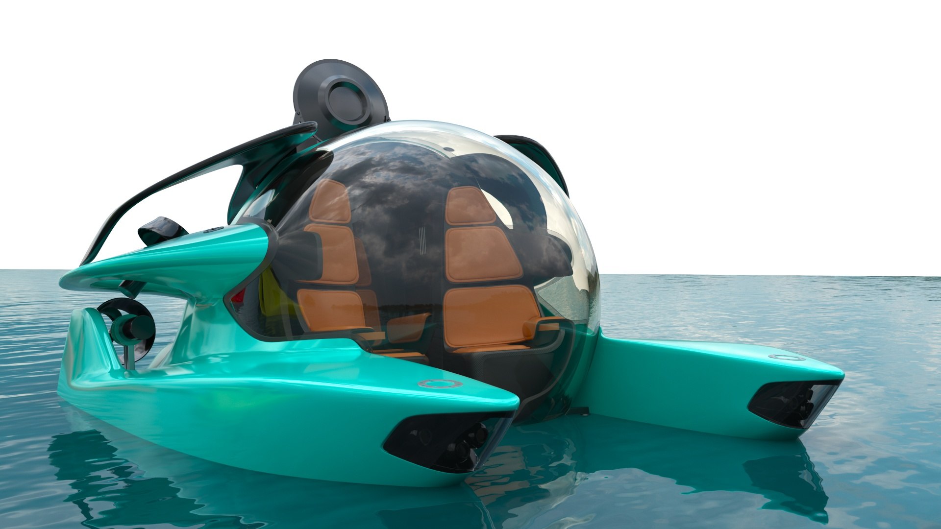 3D Luxurious Personal Submarine Ocean Rigged - TurboSquid 2297141