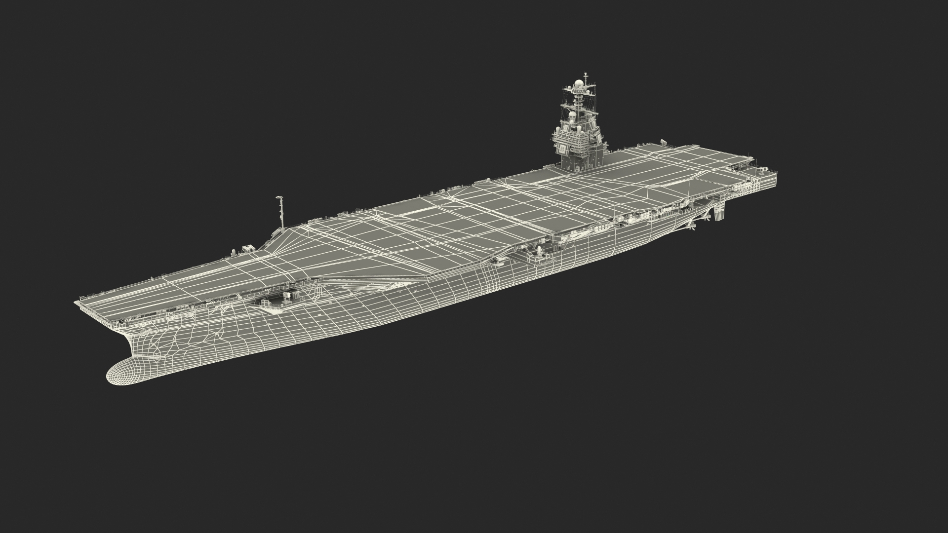 3D Model Naval Aircraft Carrier USS Gerald Ford Rigged For Cinema 4D - TurboSquid 2429423