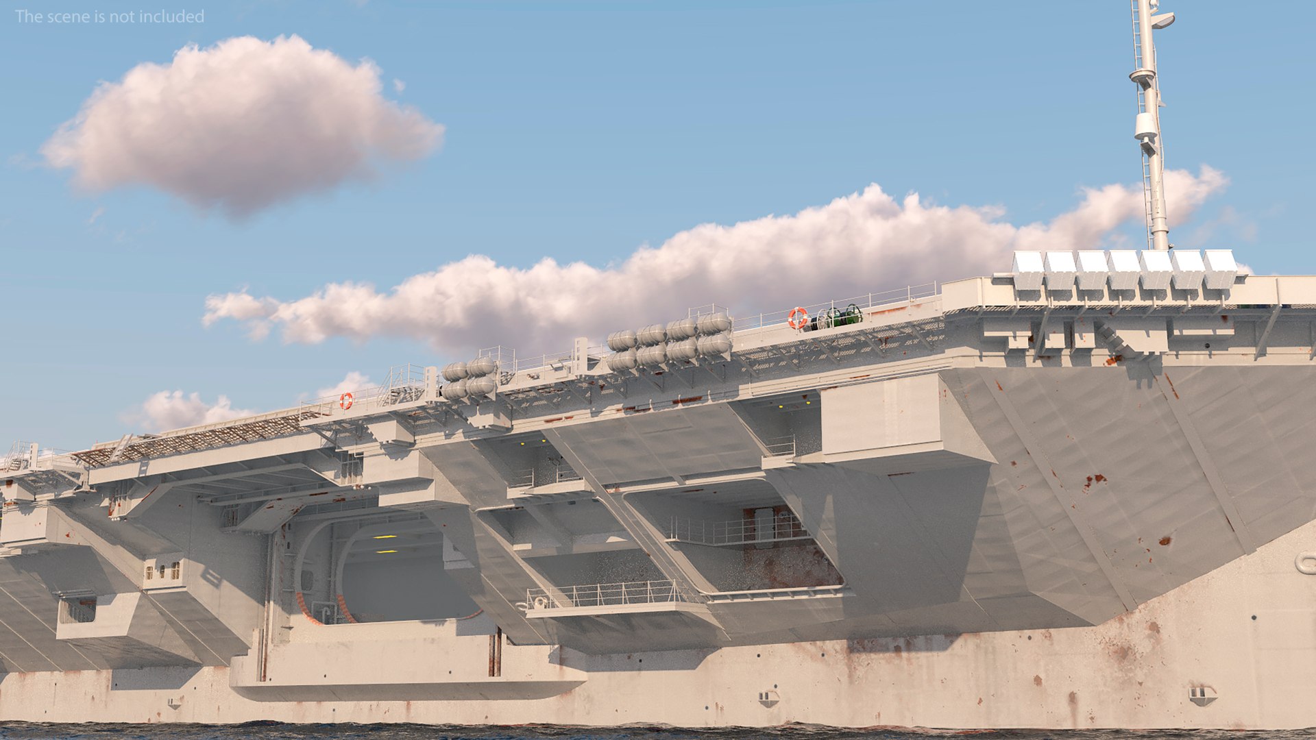 3D Model Naval Aircraft Carrier USS Gerald Ford Rigged For Cinema 4D - TurboSquid 2429423