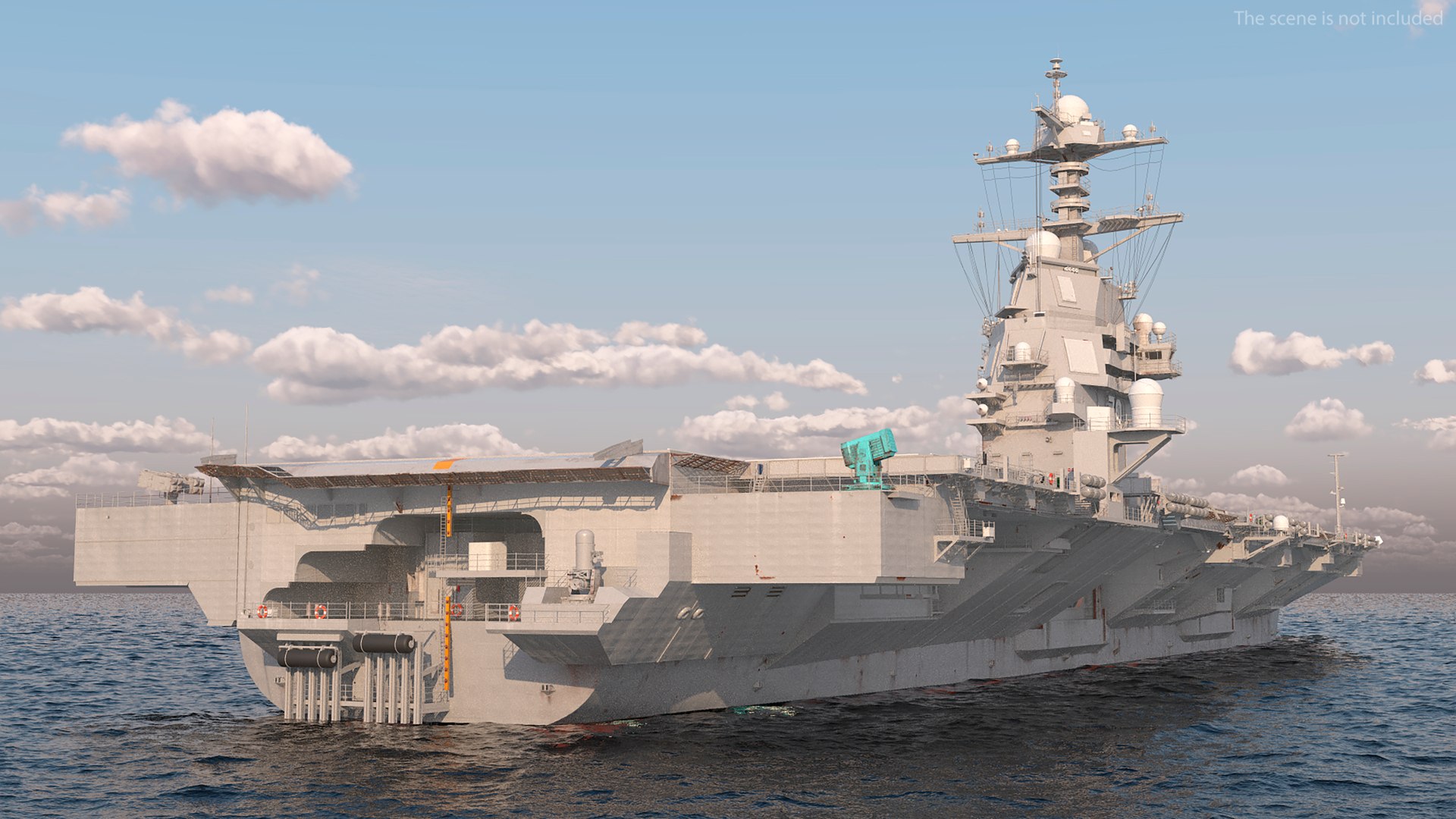 3D Model Naval Aircraft Carrier USS Gerald Ford Rigged For Cinema 4D - TurboSquid 2429423