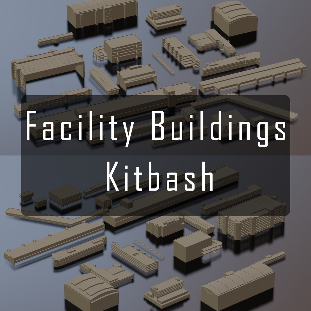 3D Buildings Facility Kitbash Model - TurboSquid 1768097