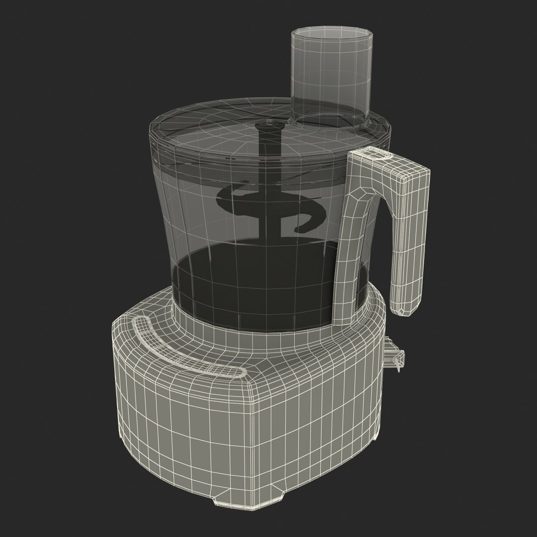 Food Processor Modeled 3d C4d