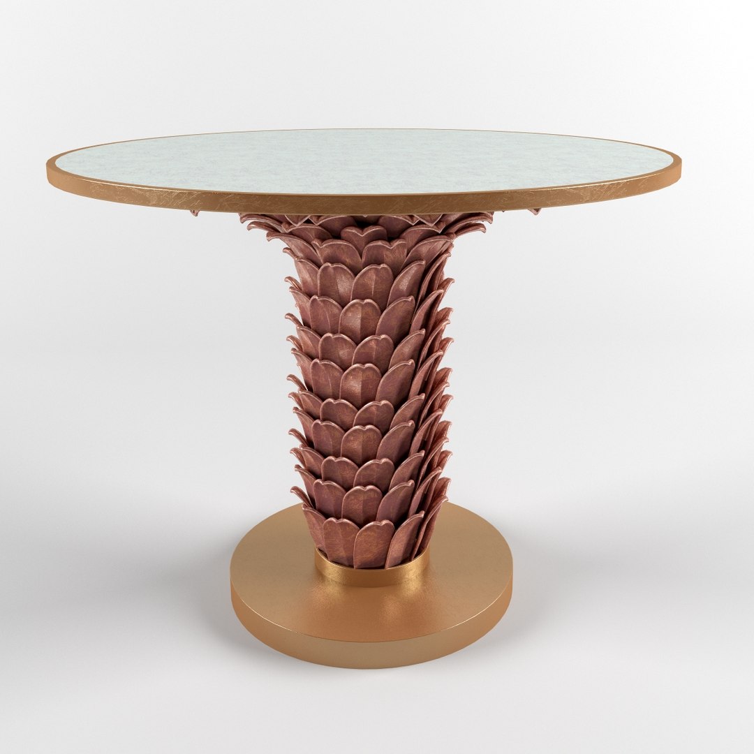 3d Model Athena Table Gold