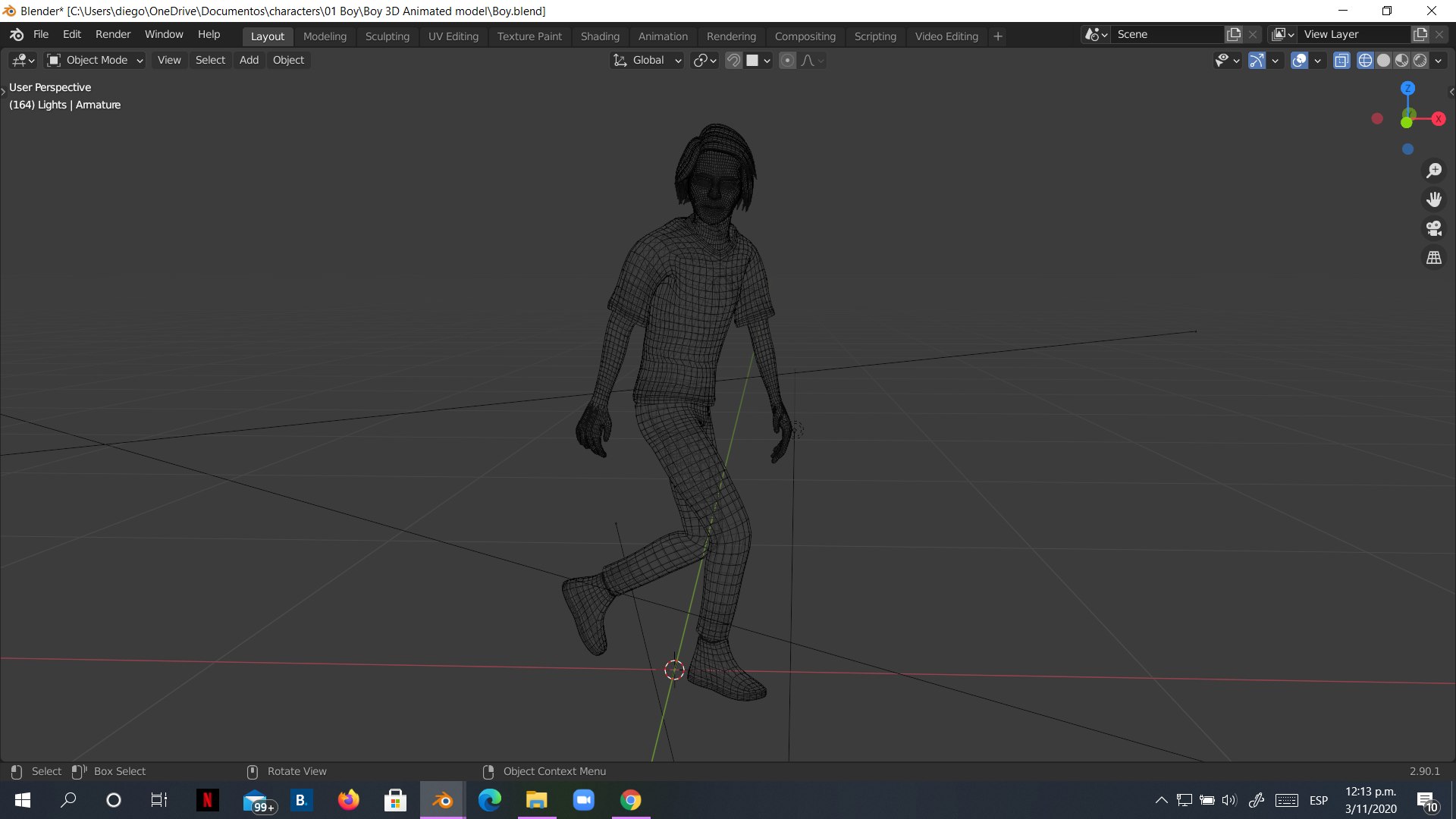 3D Model Man Boy Rig - TurboSquid 1654314