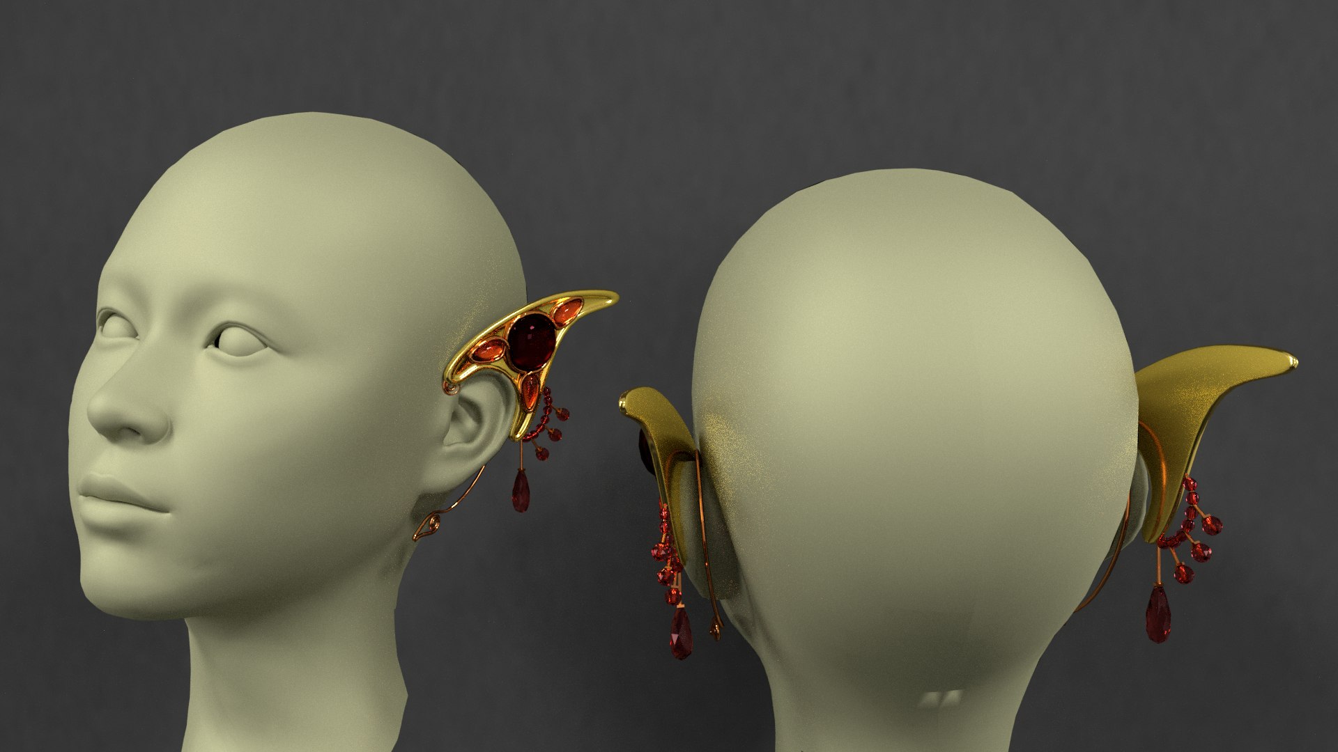3D Model Ear Cuffs - TurboSquid 1815805