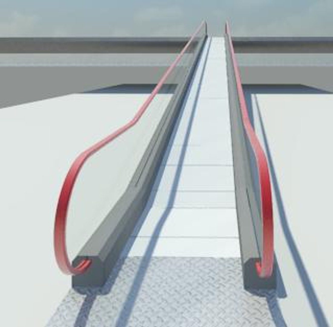 3d walkway travelator model