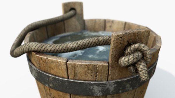 modelo 3d Medieval Bucket 8K PBR Textures - TurboSquid 2005220