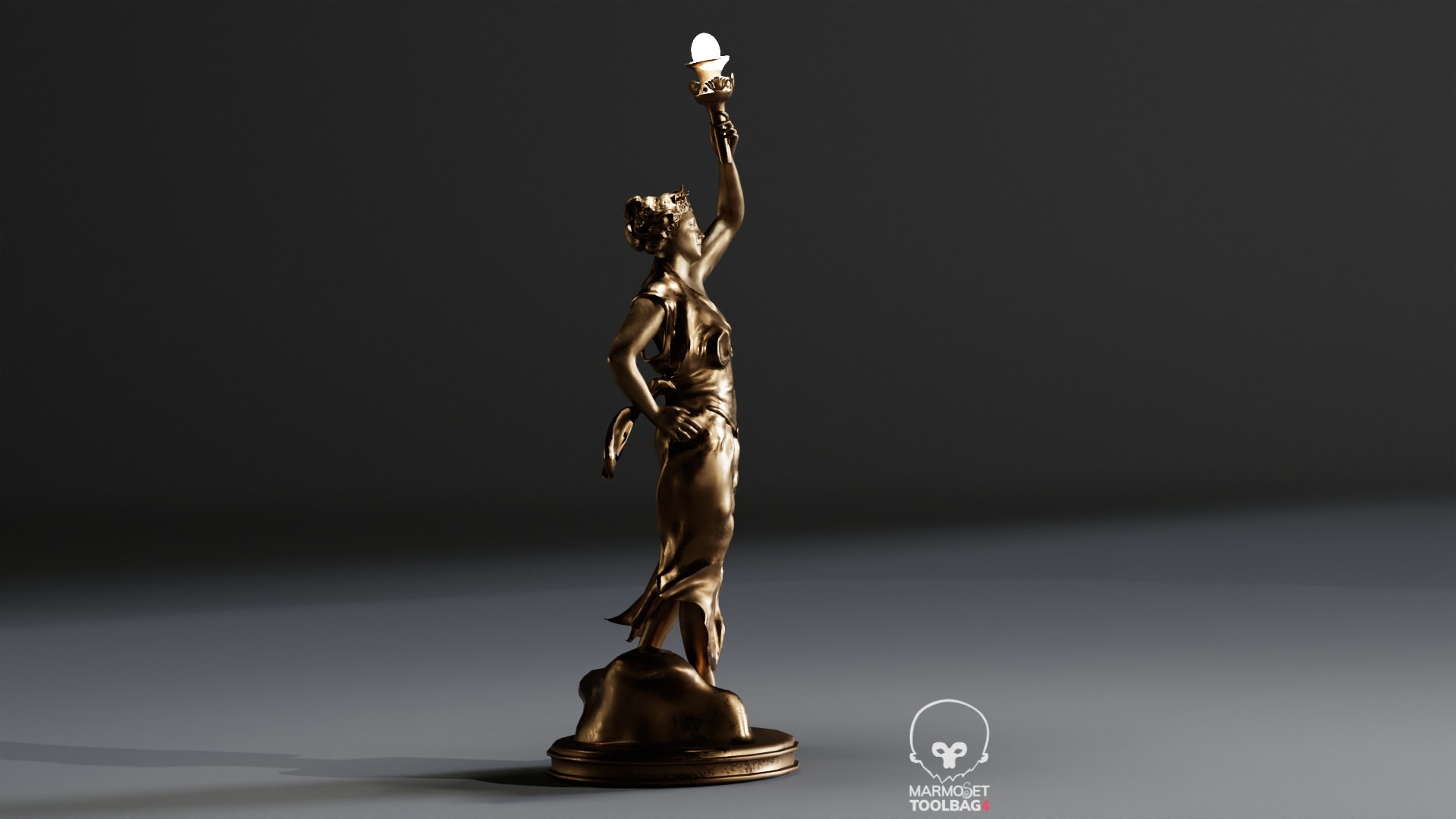 Statue Lady Low Poly Model - TurboSquid 2049618