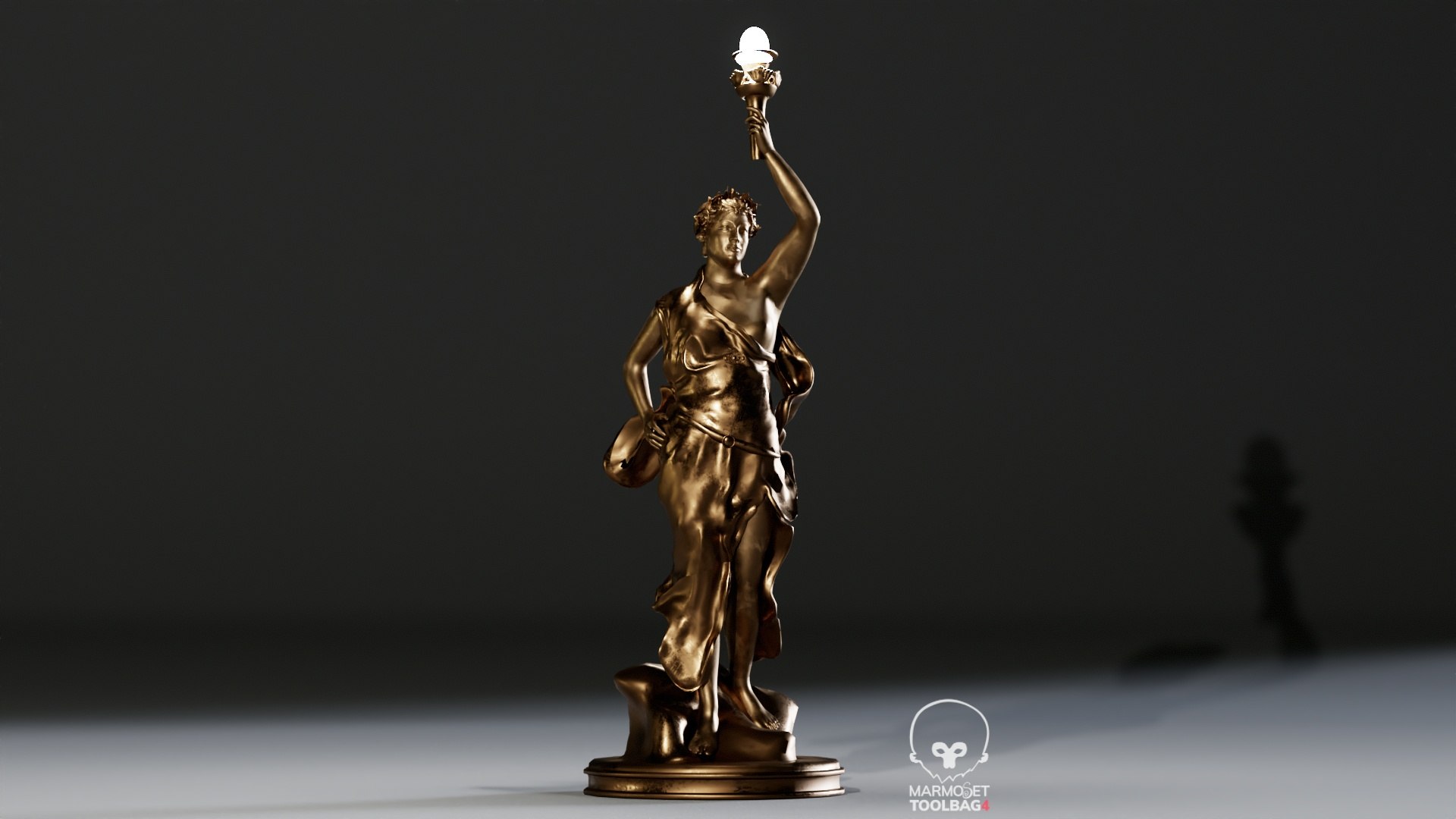 Statue Lady Low Poly Model - TurboSquid 2049618