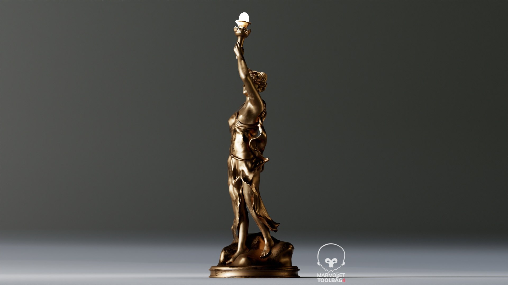Statue Lady Low Poly Model - TurboSquid 2049618