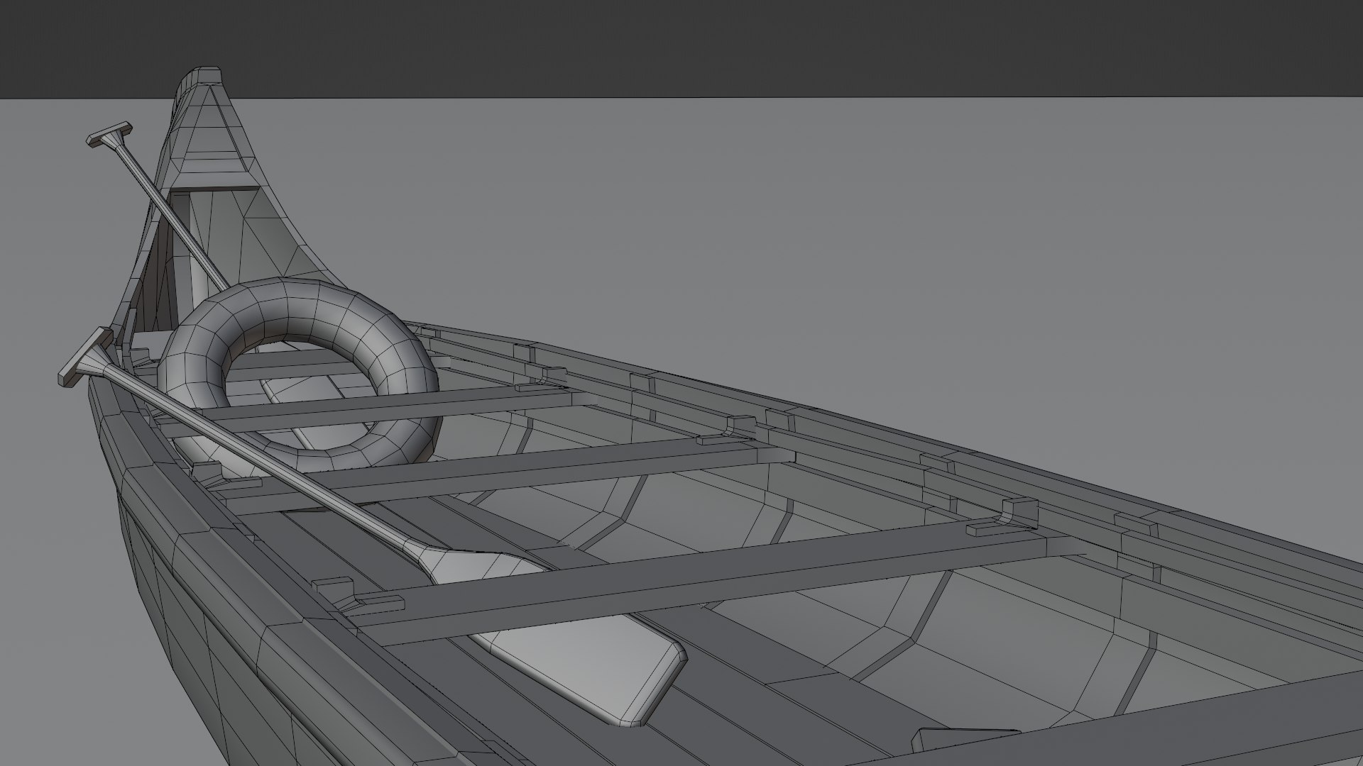 3D Red Racing Canoe Rowing River Boat Model - TurboSquid 2142351