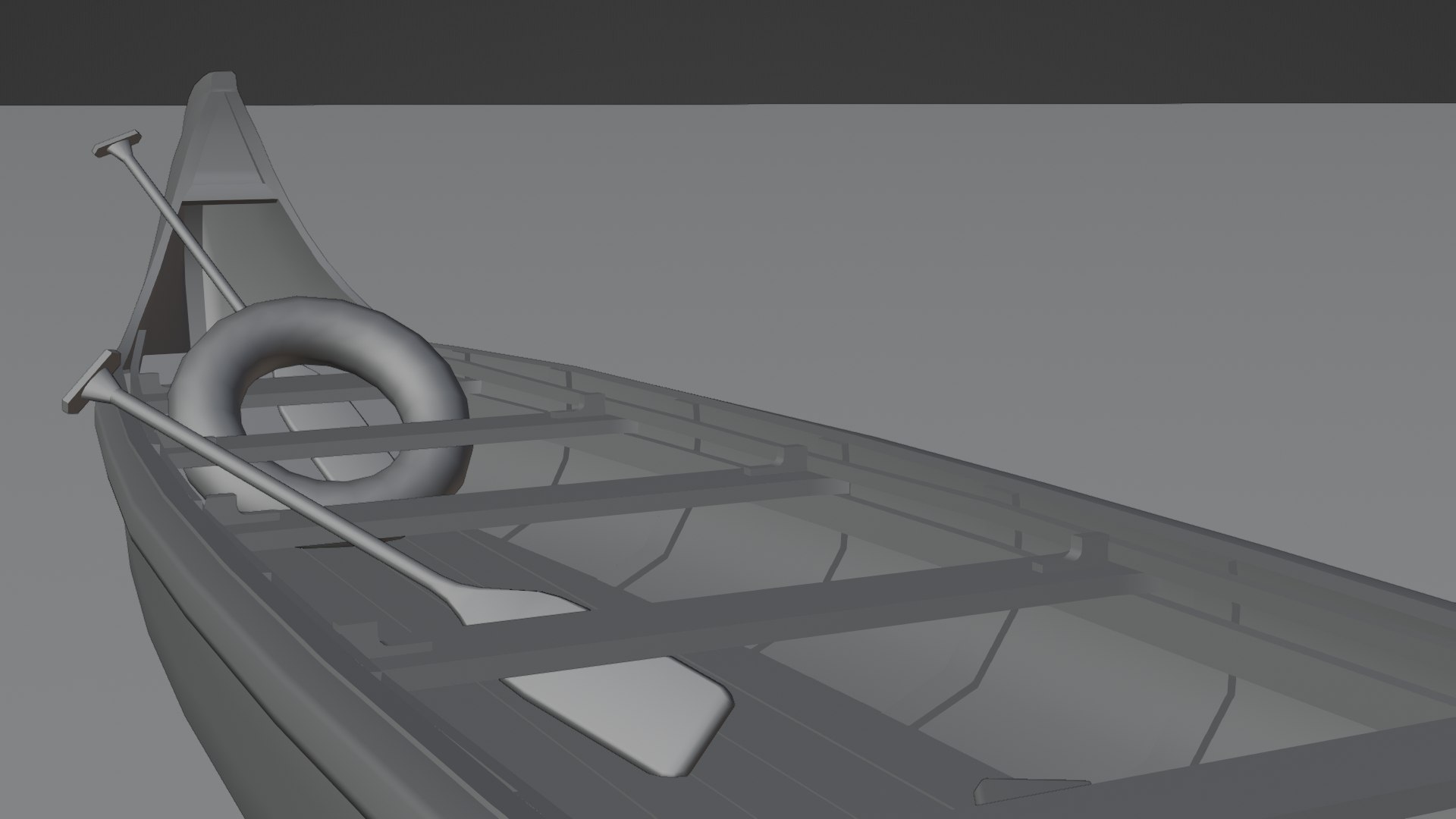 3D Red Racing Canoe Rowing River Boat Model - TurboSquid 2142351