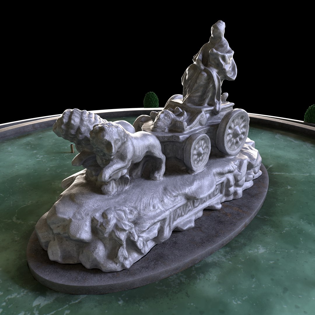 3D Cibeles Fountain Madrid Model - TurboSquid 2261804