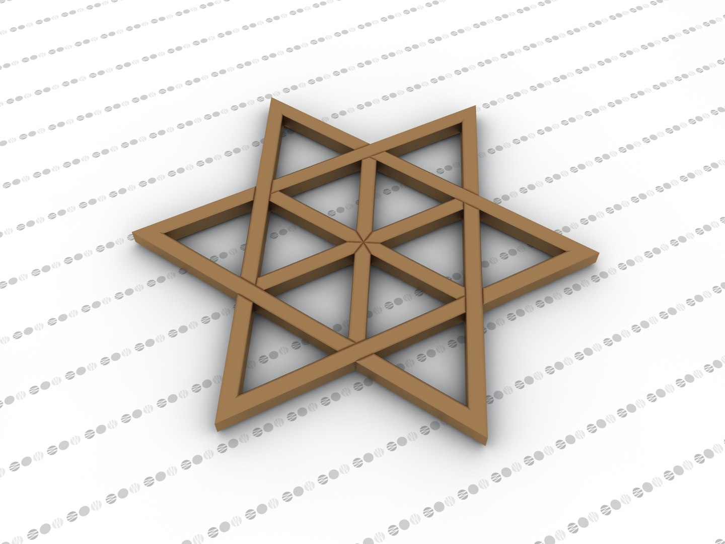 Star David 3D Model - TurboSquid 1429646