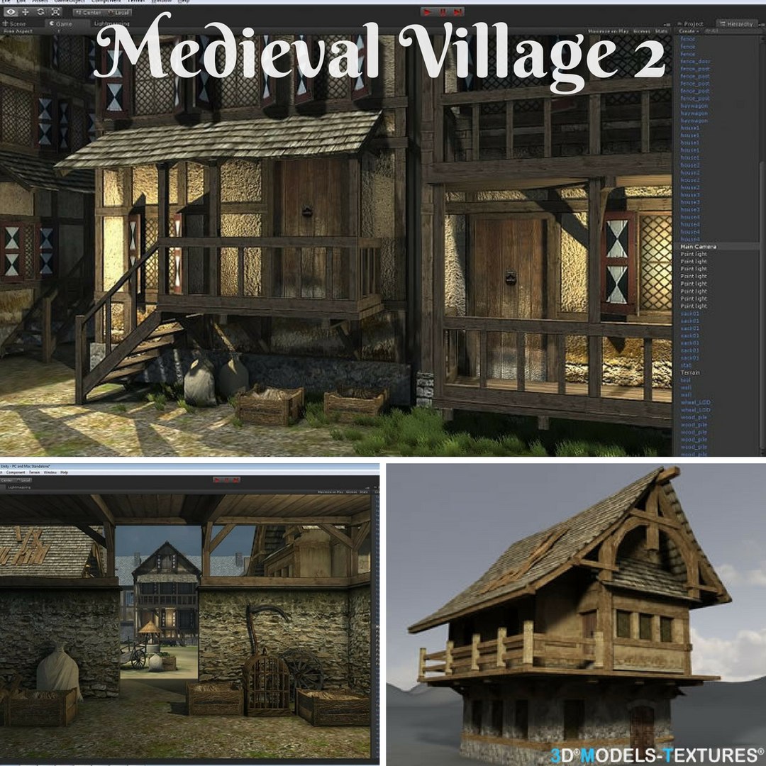 Medieval Village 3D Model - TurboSquid 1215155