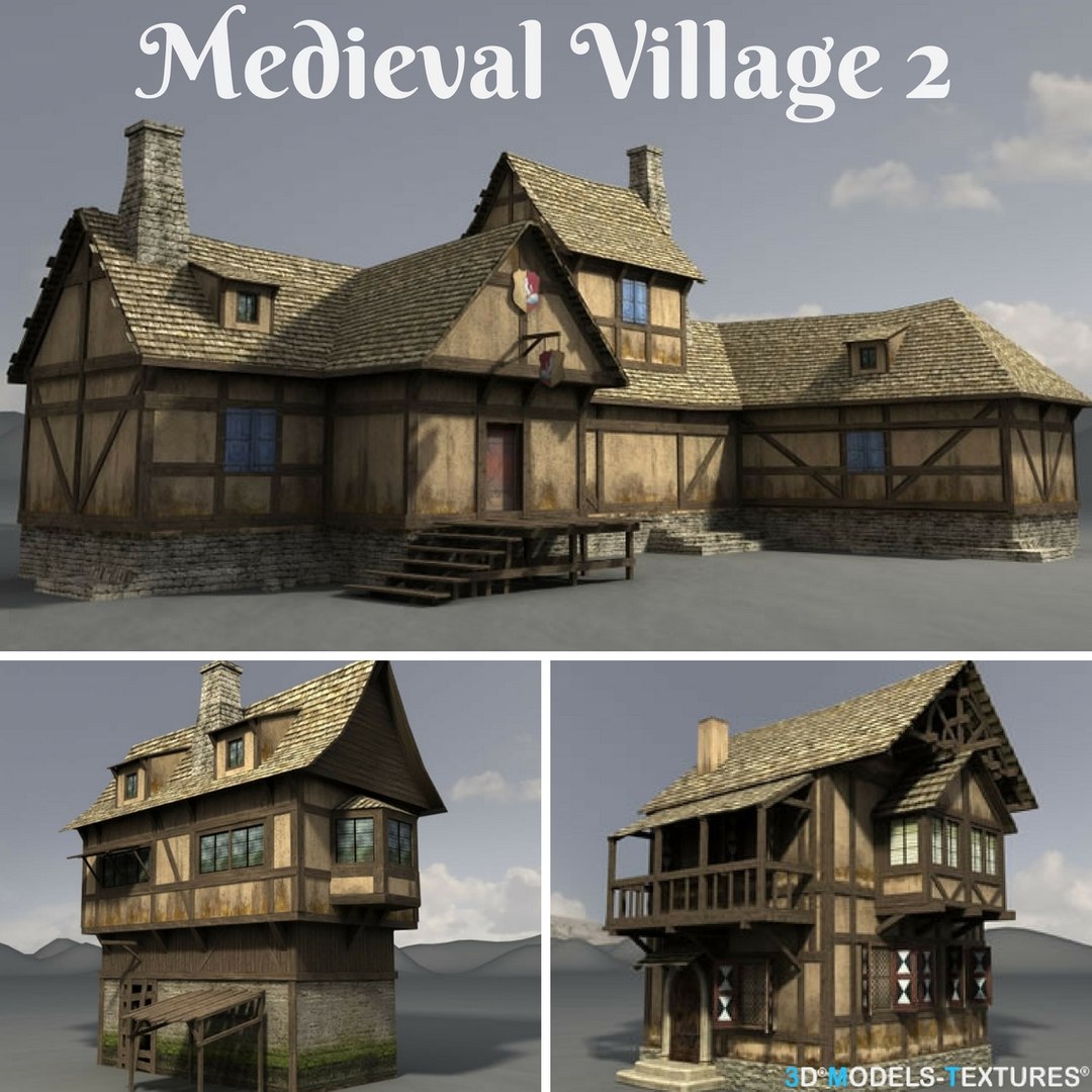 Medieval Village 3D Model - TurboSquid 1215155