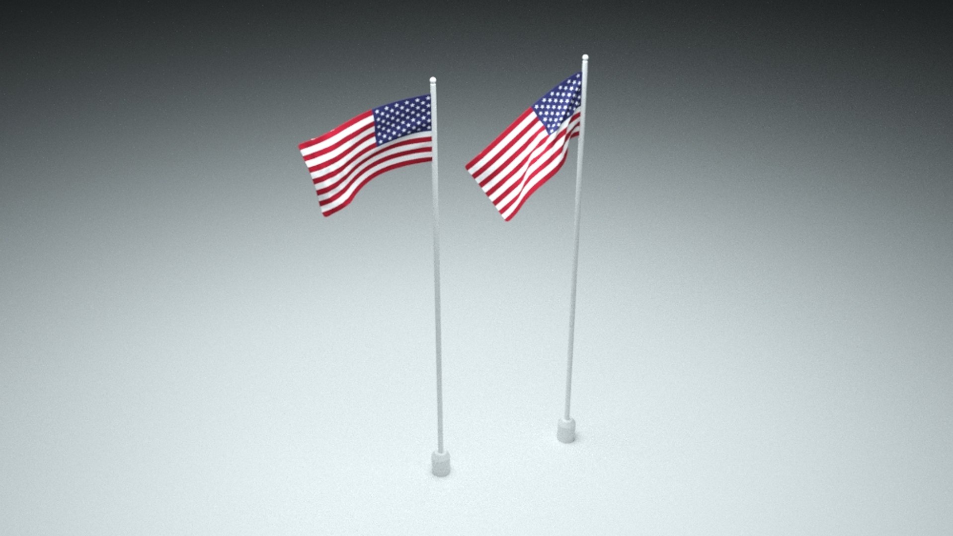 United States America Flag Model - TurboSquid 1594542