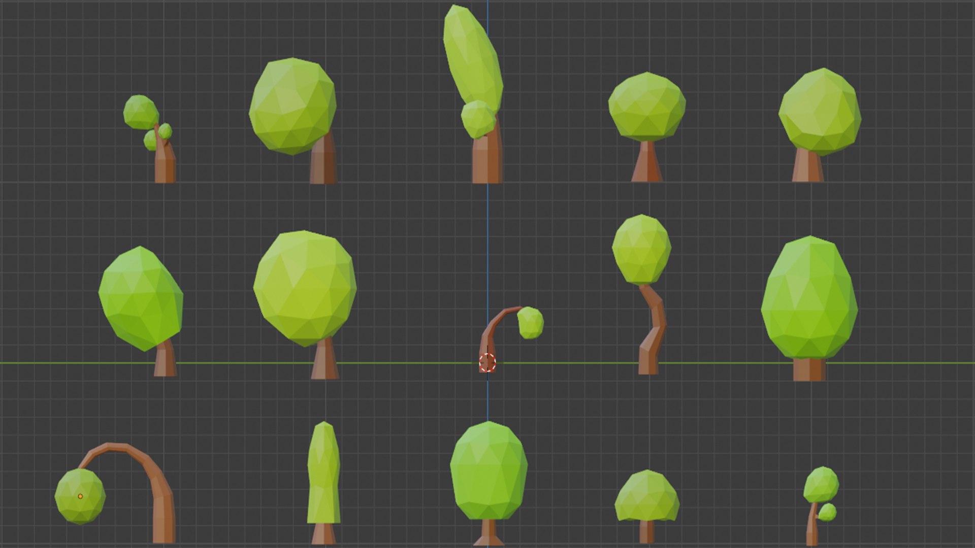 3D LowPoly Trees - 100 Pack - TurboSquid 1845546