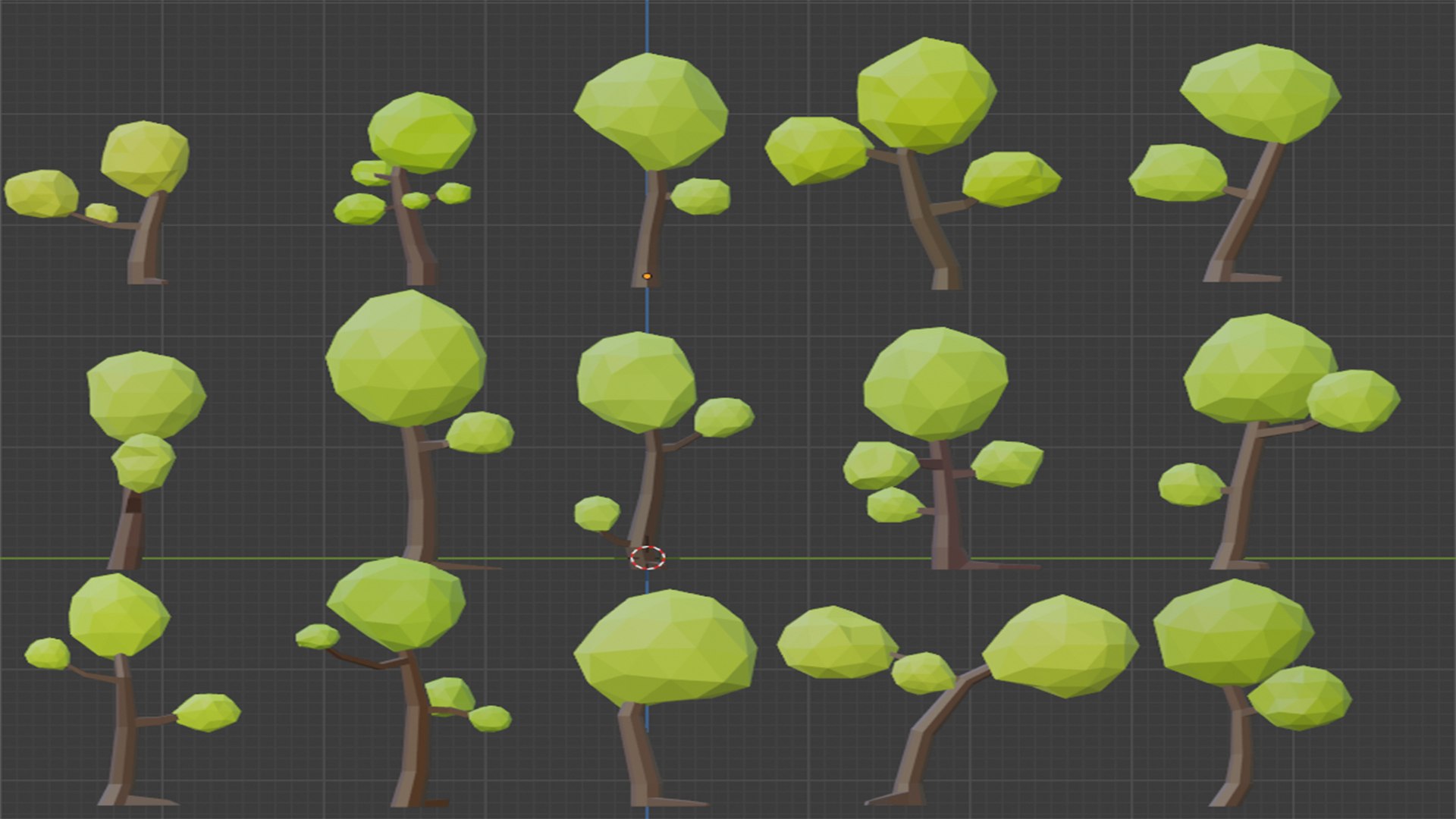 3D LowPoly Trees - 100 Pack - TurboSquid 1845546