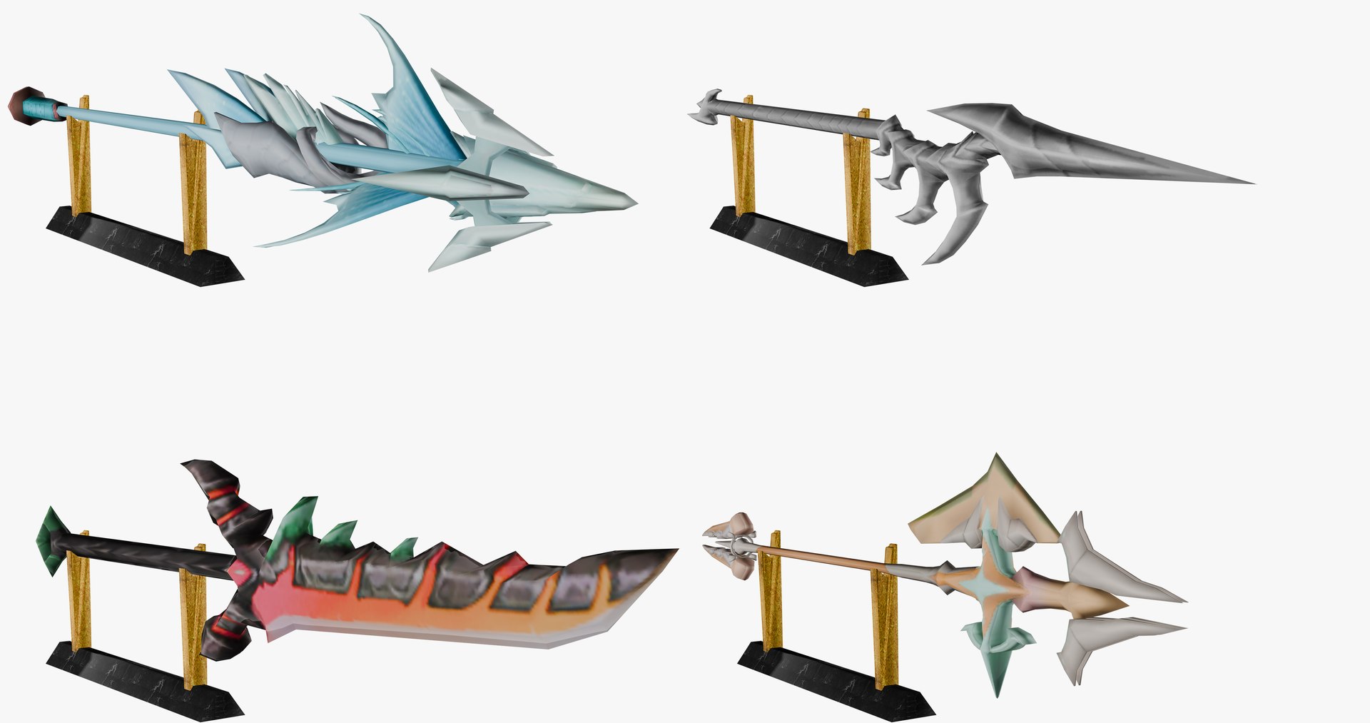 3D 20 STYLIZED SPEAR MODELS PACK 1 - LOW POLY - TurboSquid 2198022