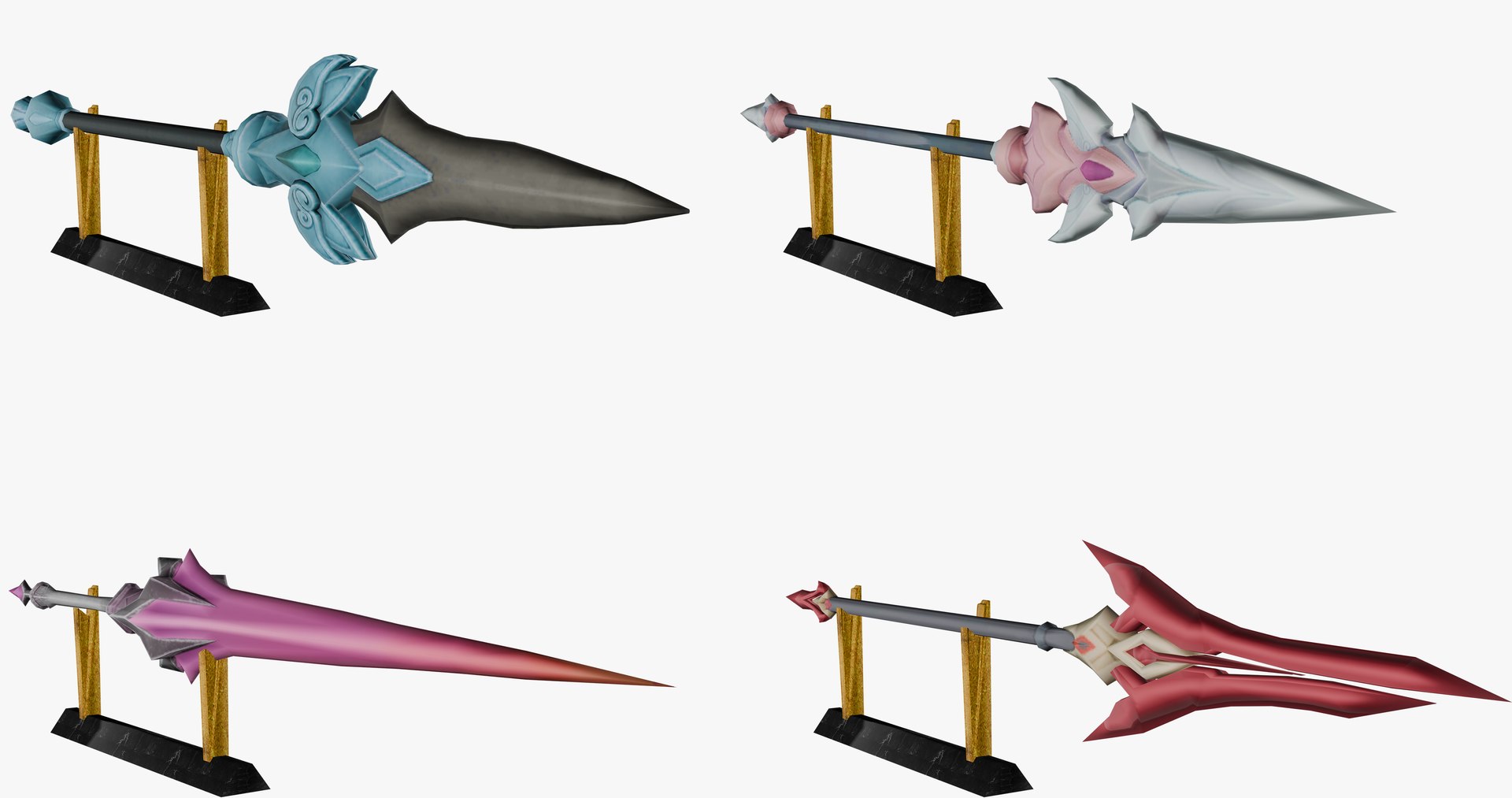 3D 20 STYLIZED SPEAR MODELS PACK 1 - LOW POLY - TurboSquid 2198022