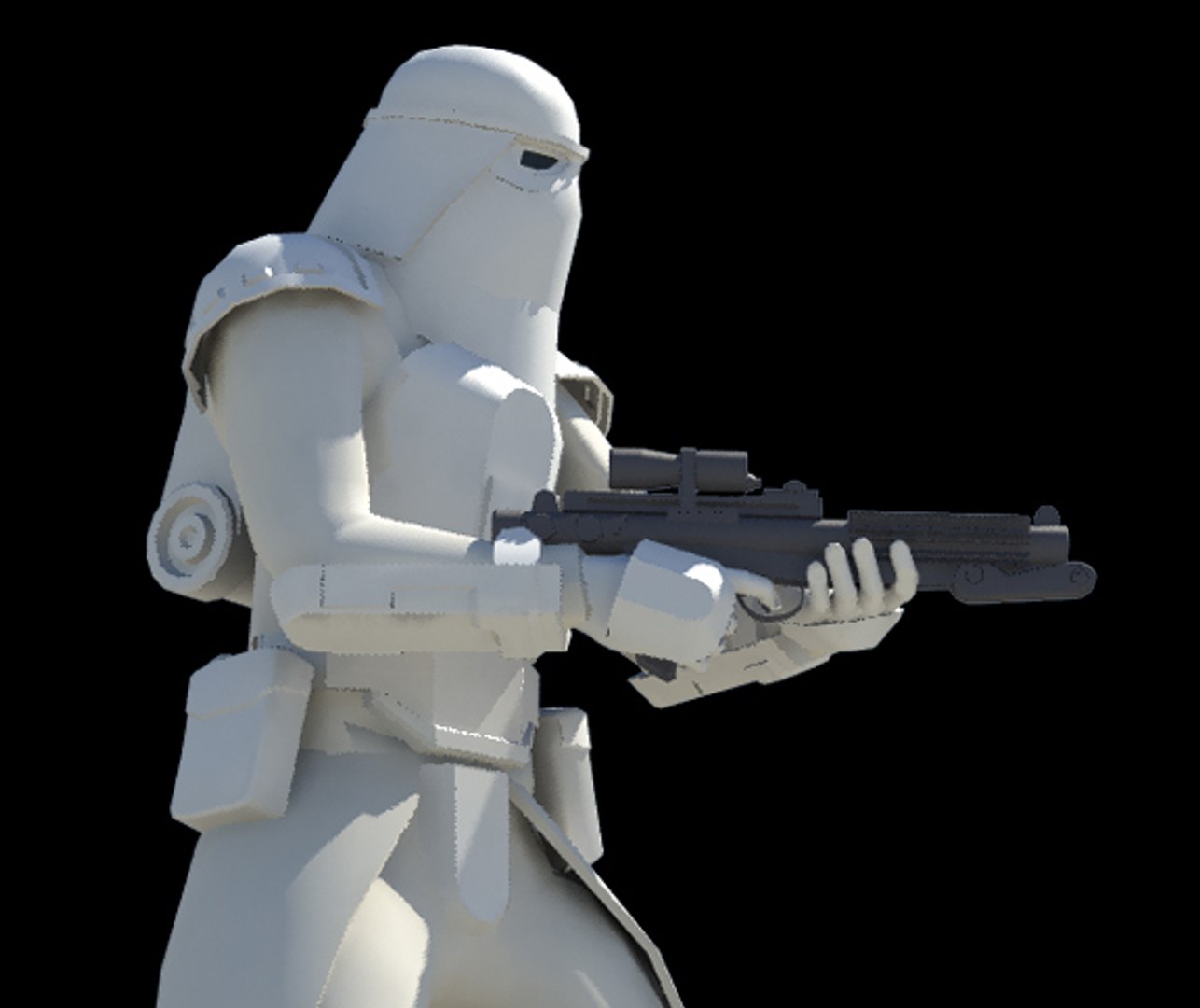 3d E-11 Blaster Model