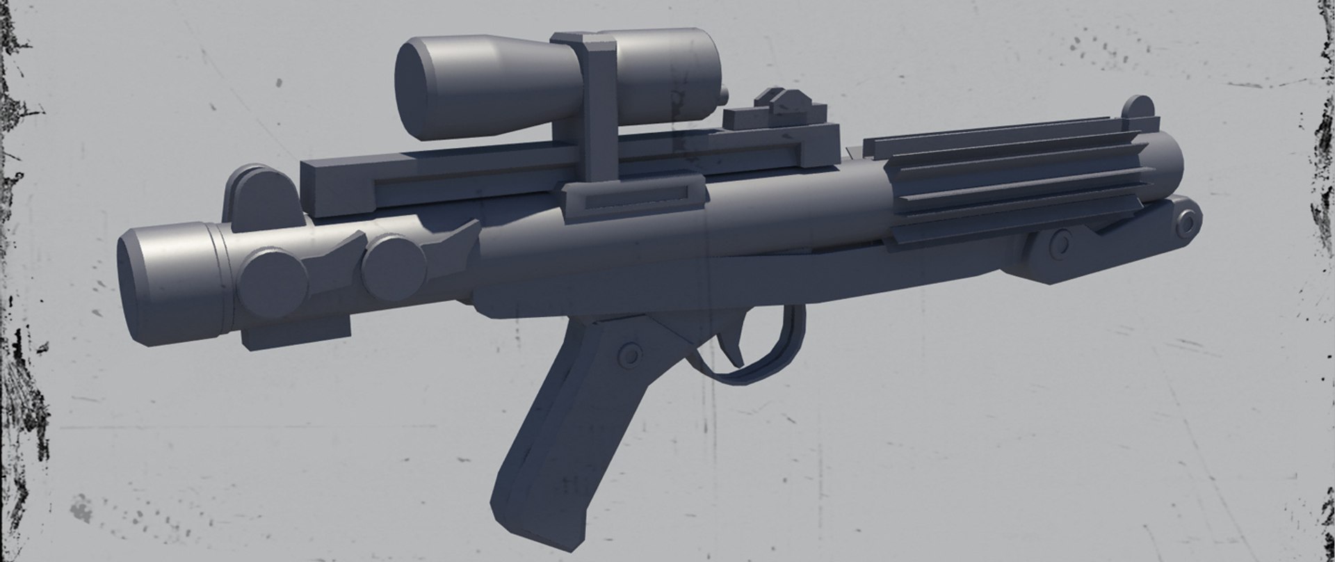 3d E-11 Blaster Model
