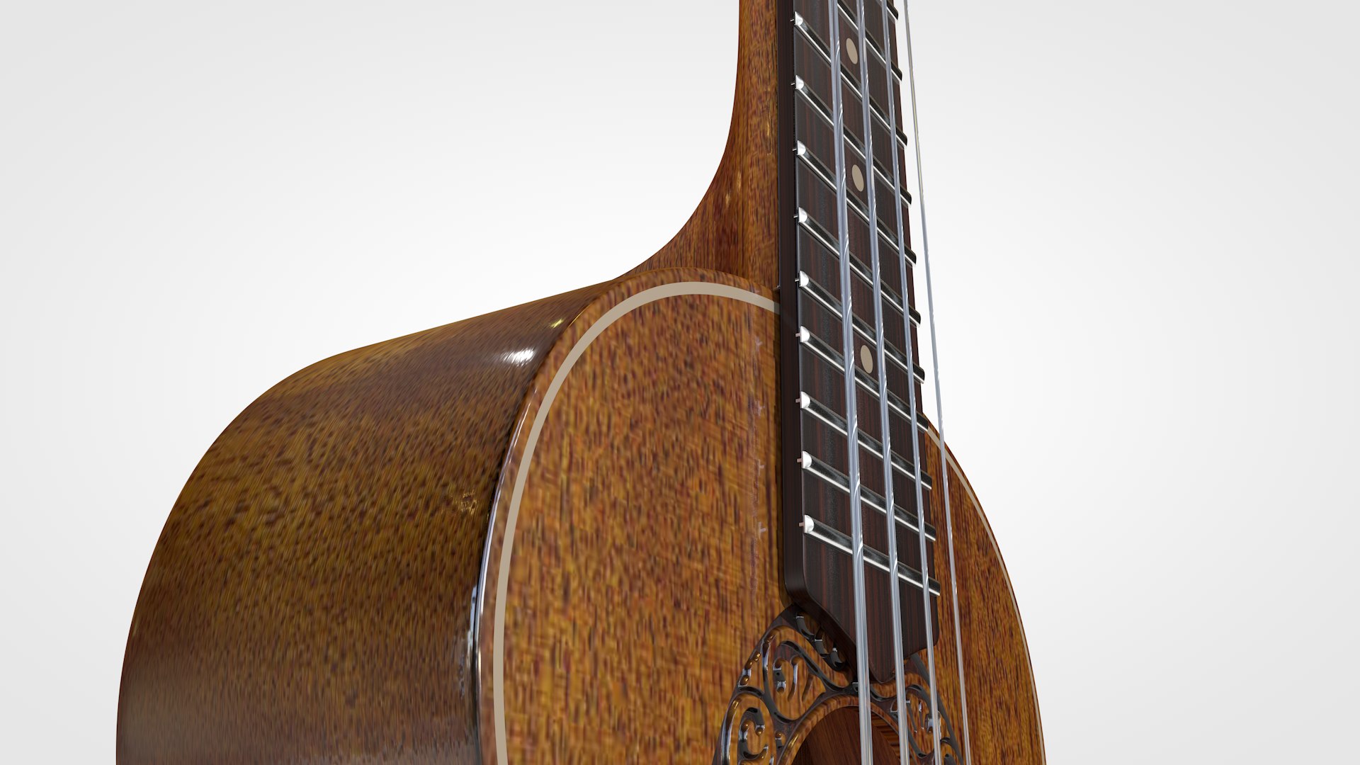 3D Model Ukulele Guitar - TurboSquid 1953465