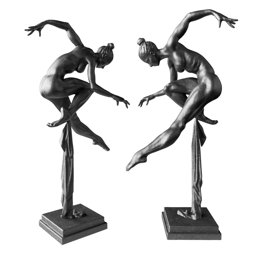 3D Dancerwithfabricsculpture - TurboSquid 2347399