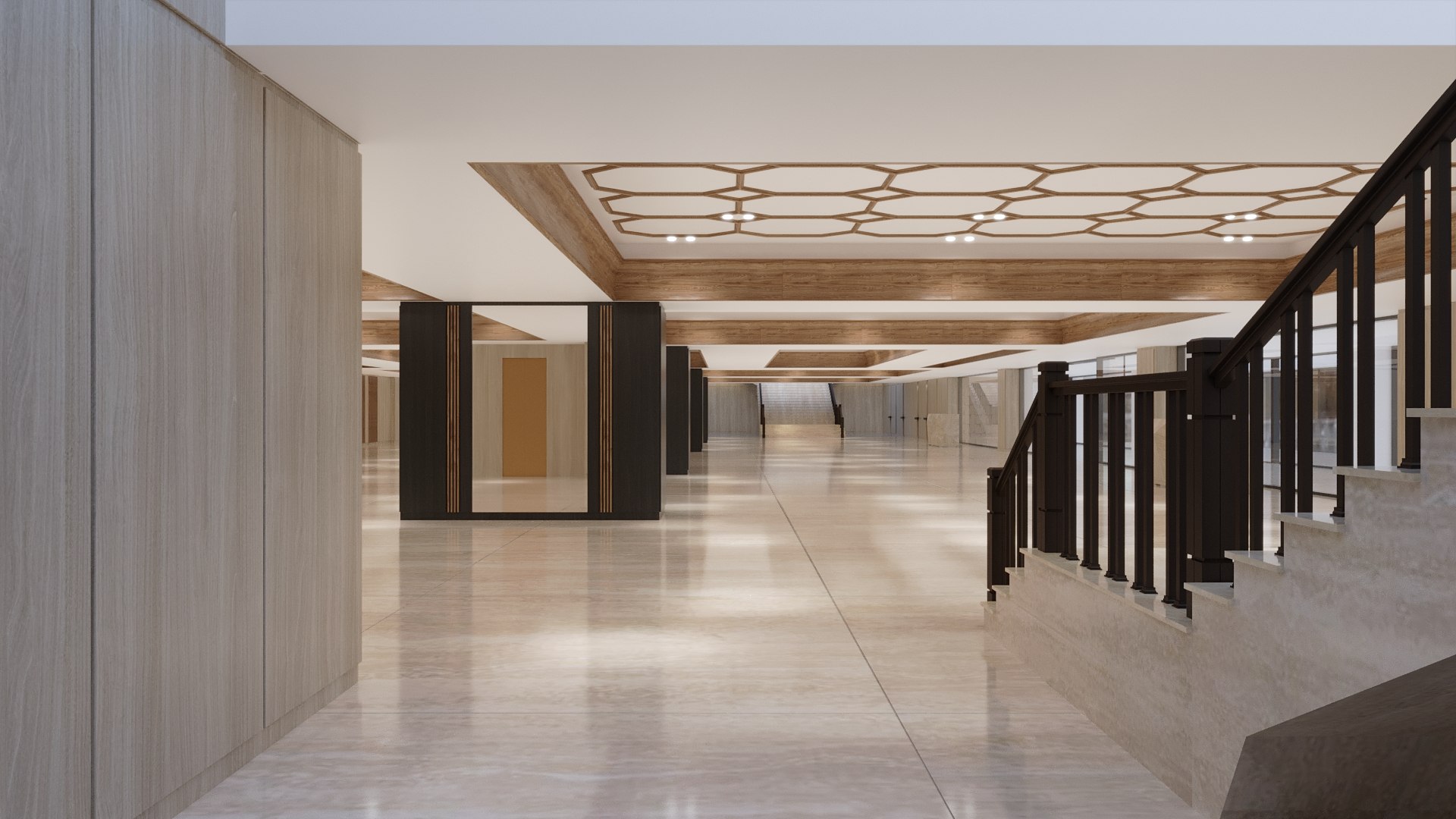 Entrance Hall Of Building Model - TurboSquid 2221303