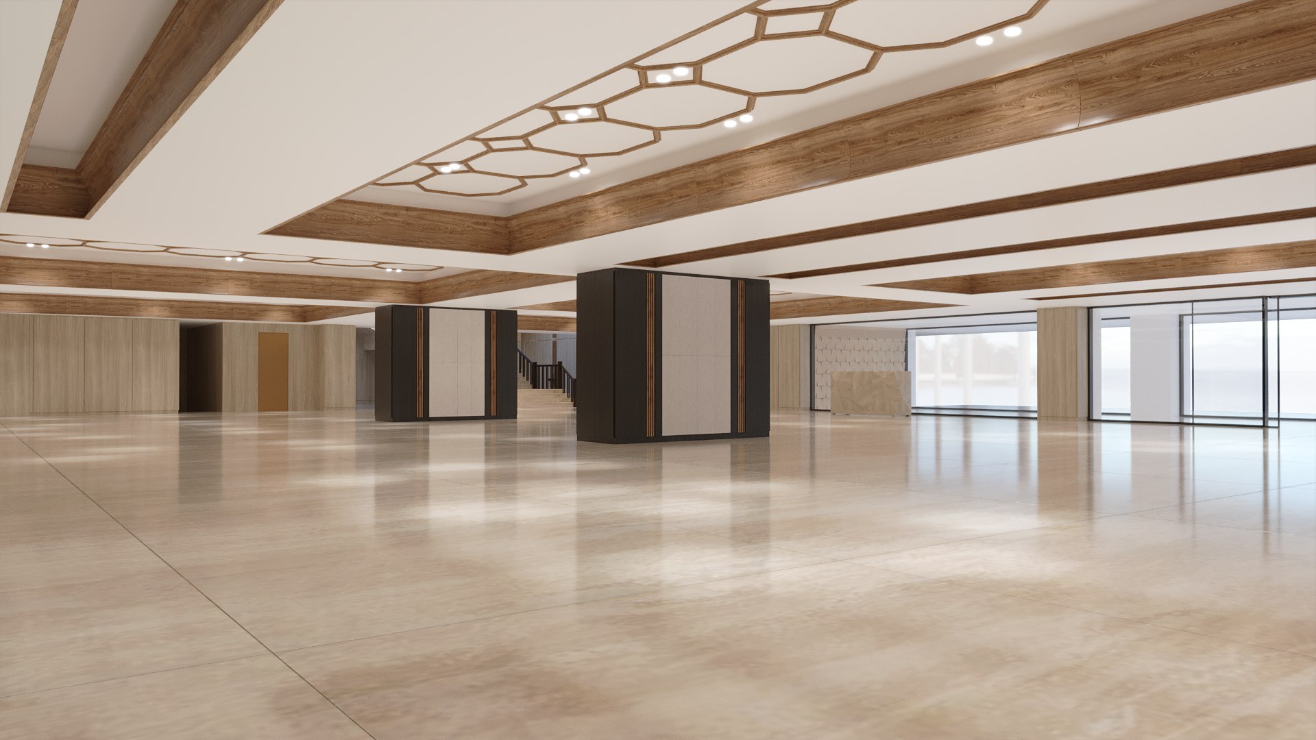 Entrance Hall Of Building Model - TurboSquid 2221303