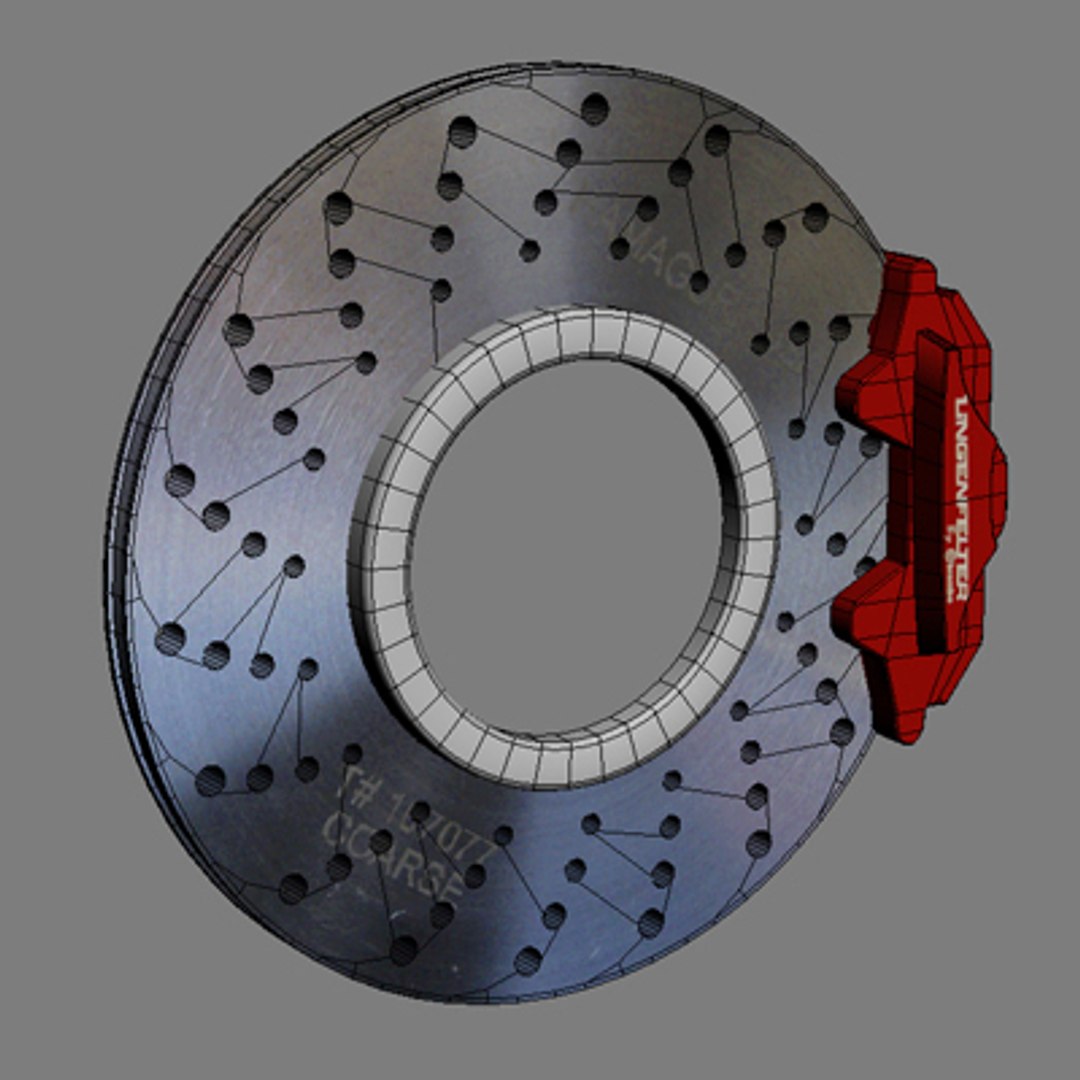 3d model wheel rim tyre brembo brake