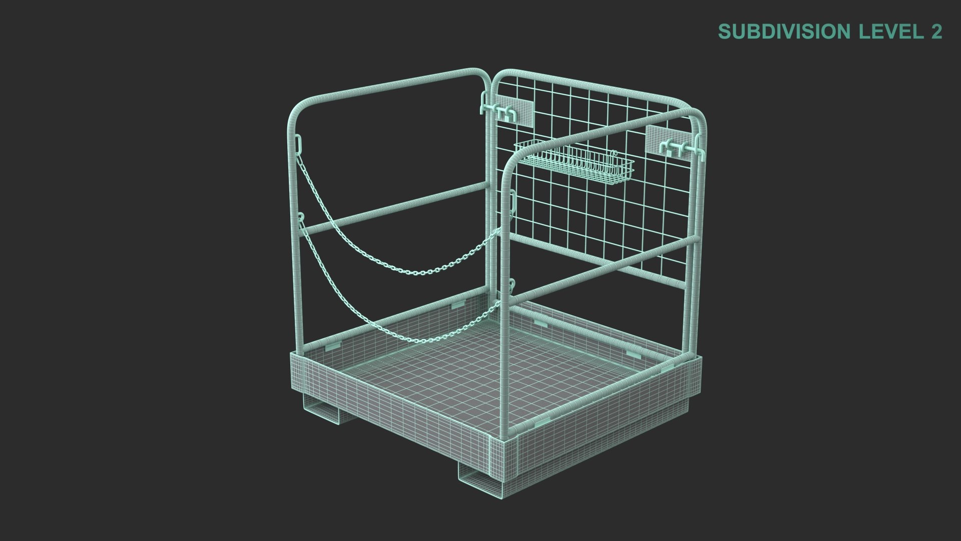 3D Forklift Cage Model - TurboSquid 2000171