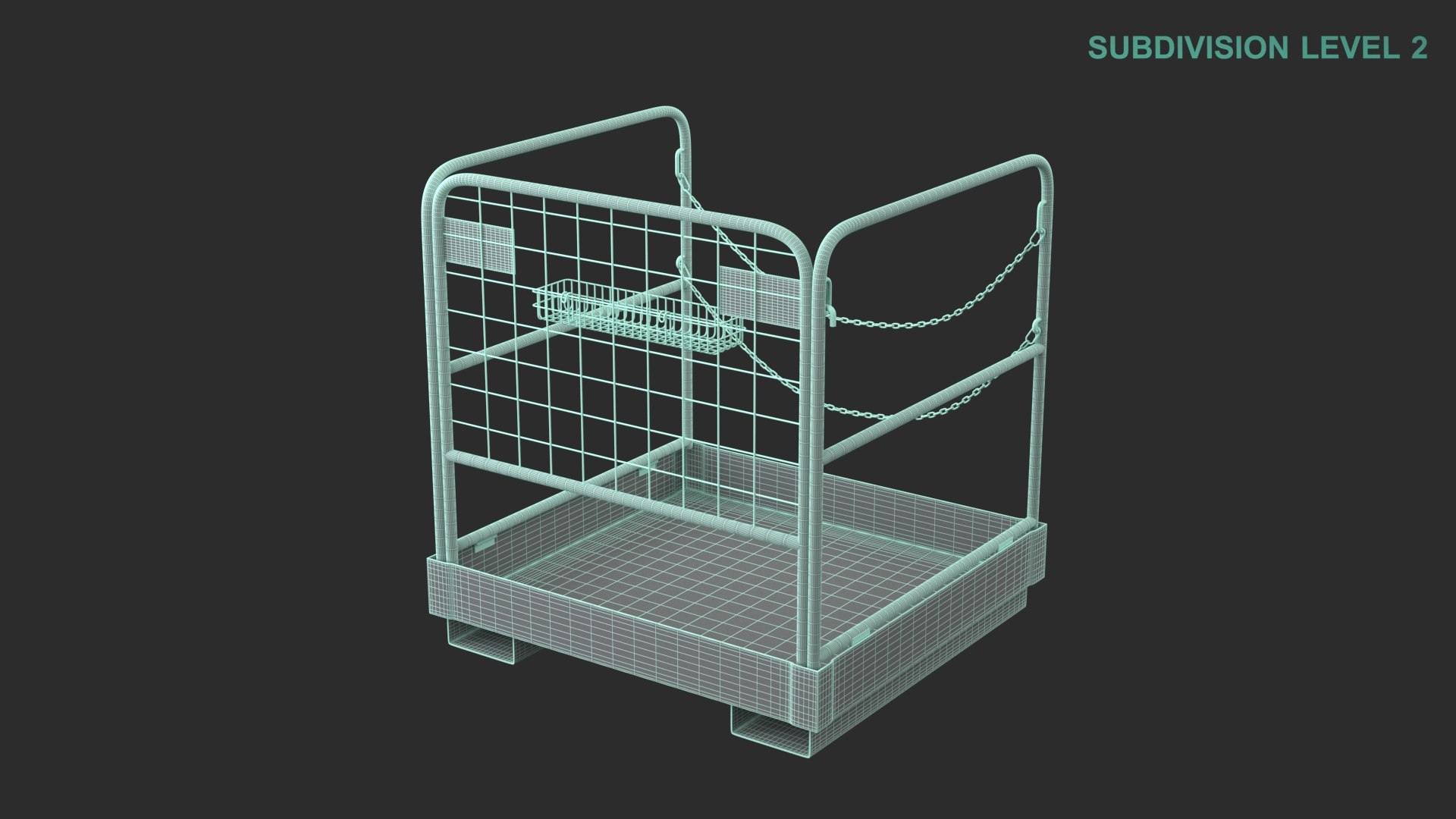 3D Forklift Cage Model - TurboSquid 2000171