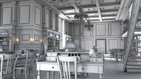 3D Classic Old Library-8K PBR Textures model - TurboSquid 1809105