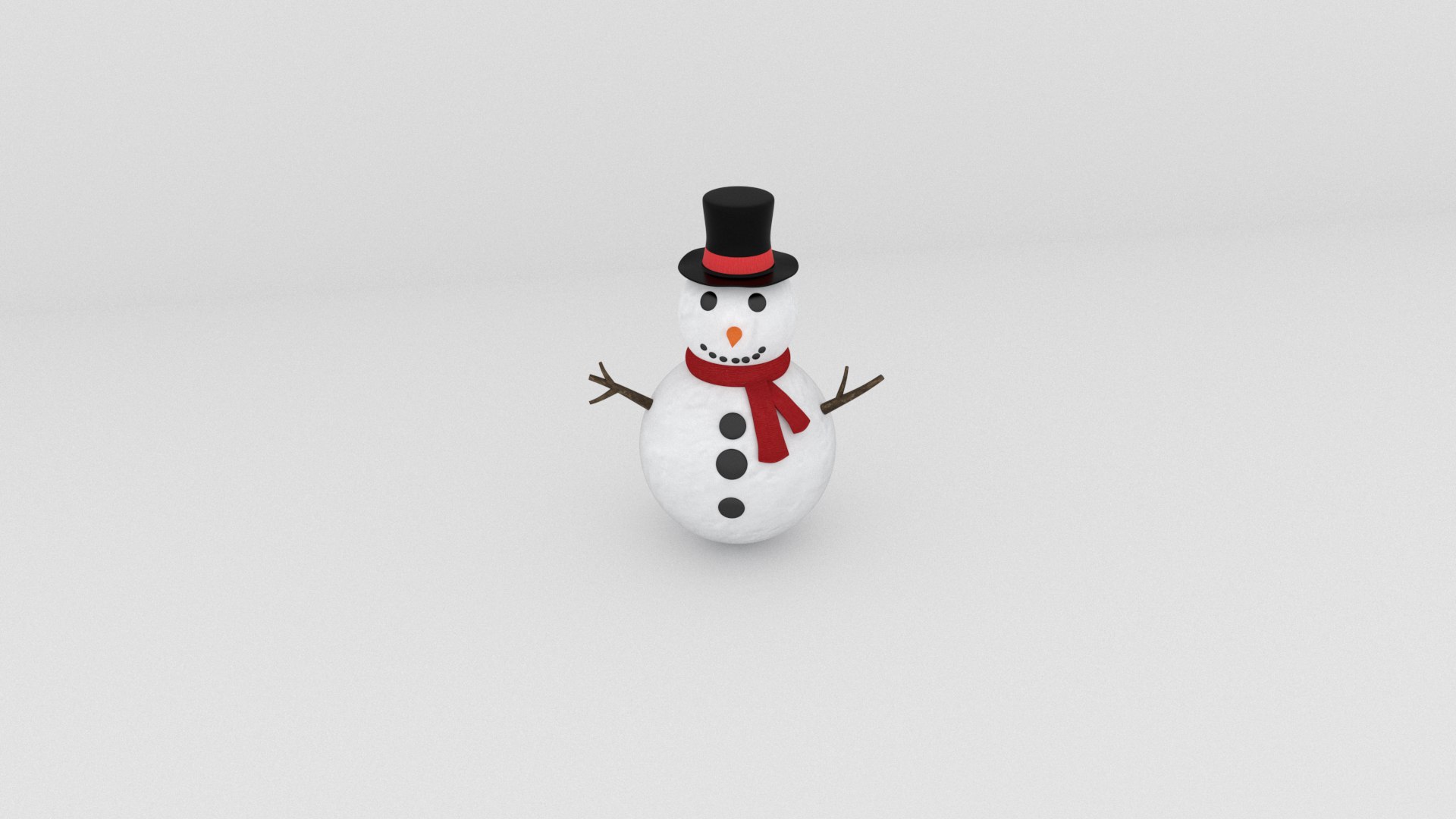 3D Snowman - TurboSquid 2006415