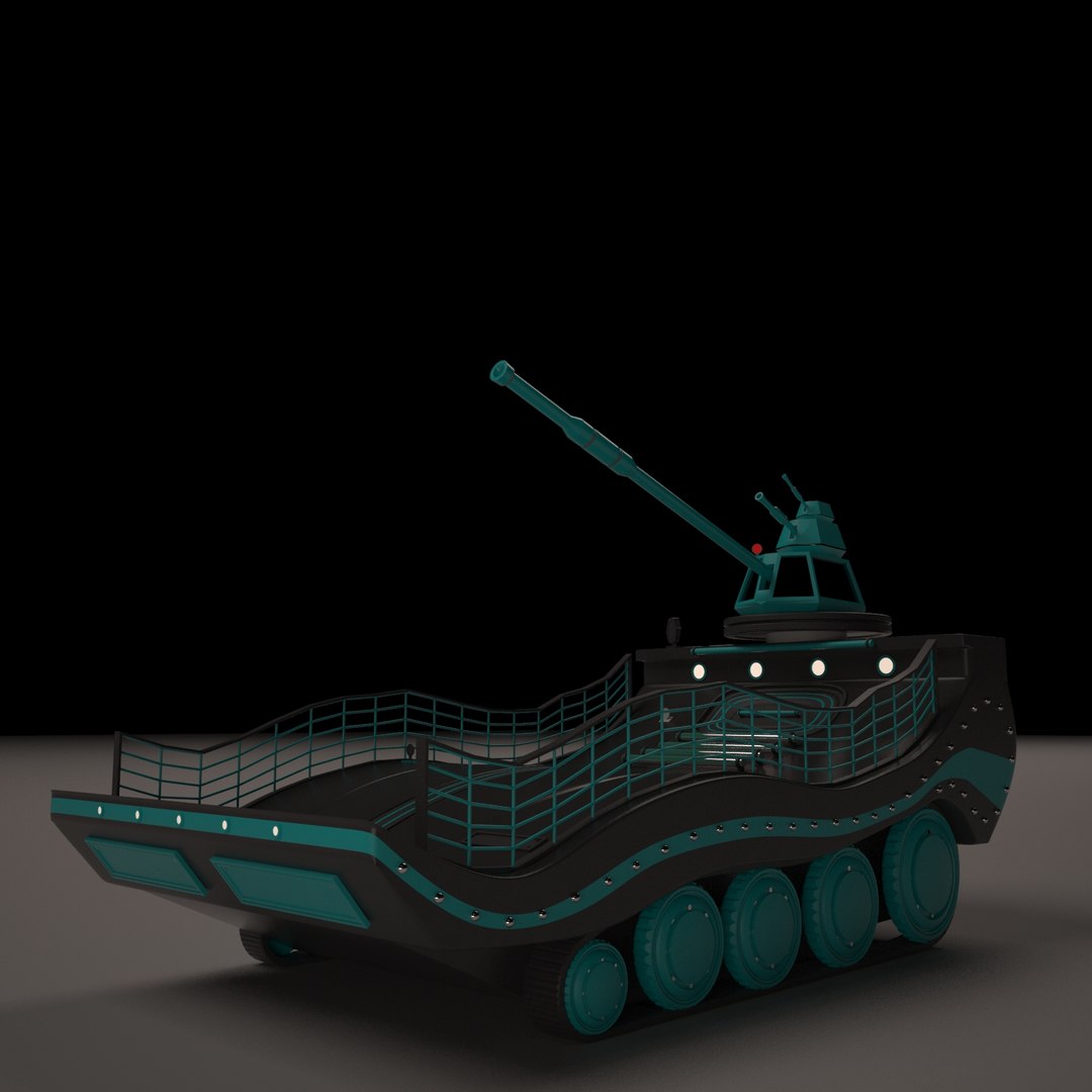 Scifi Smooth Tank 3D Model - TurboSquid 1222186