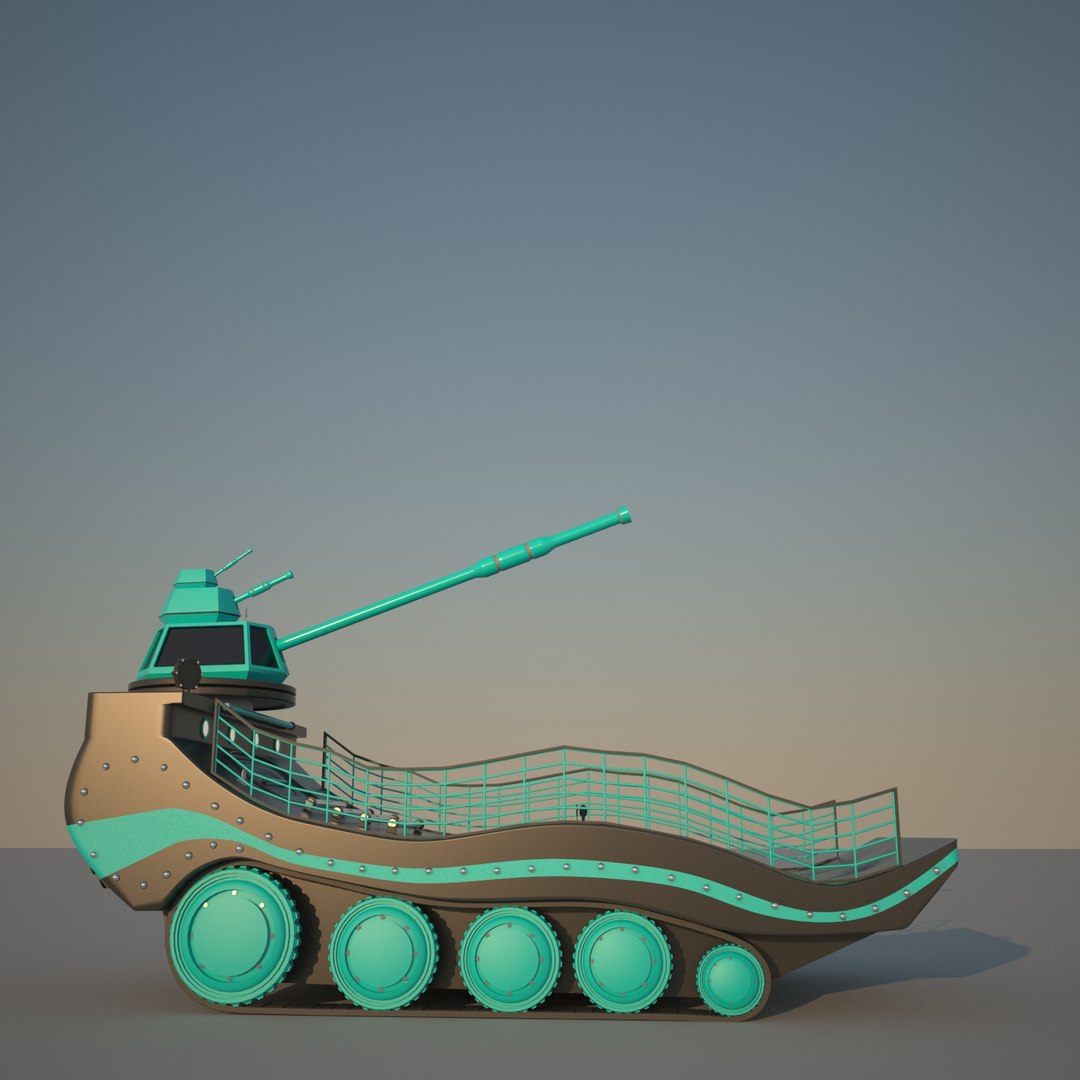 Scifi Smooth Tank 3D Model - TurboSquid 1222186