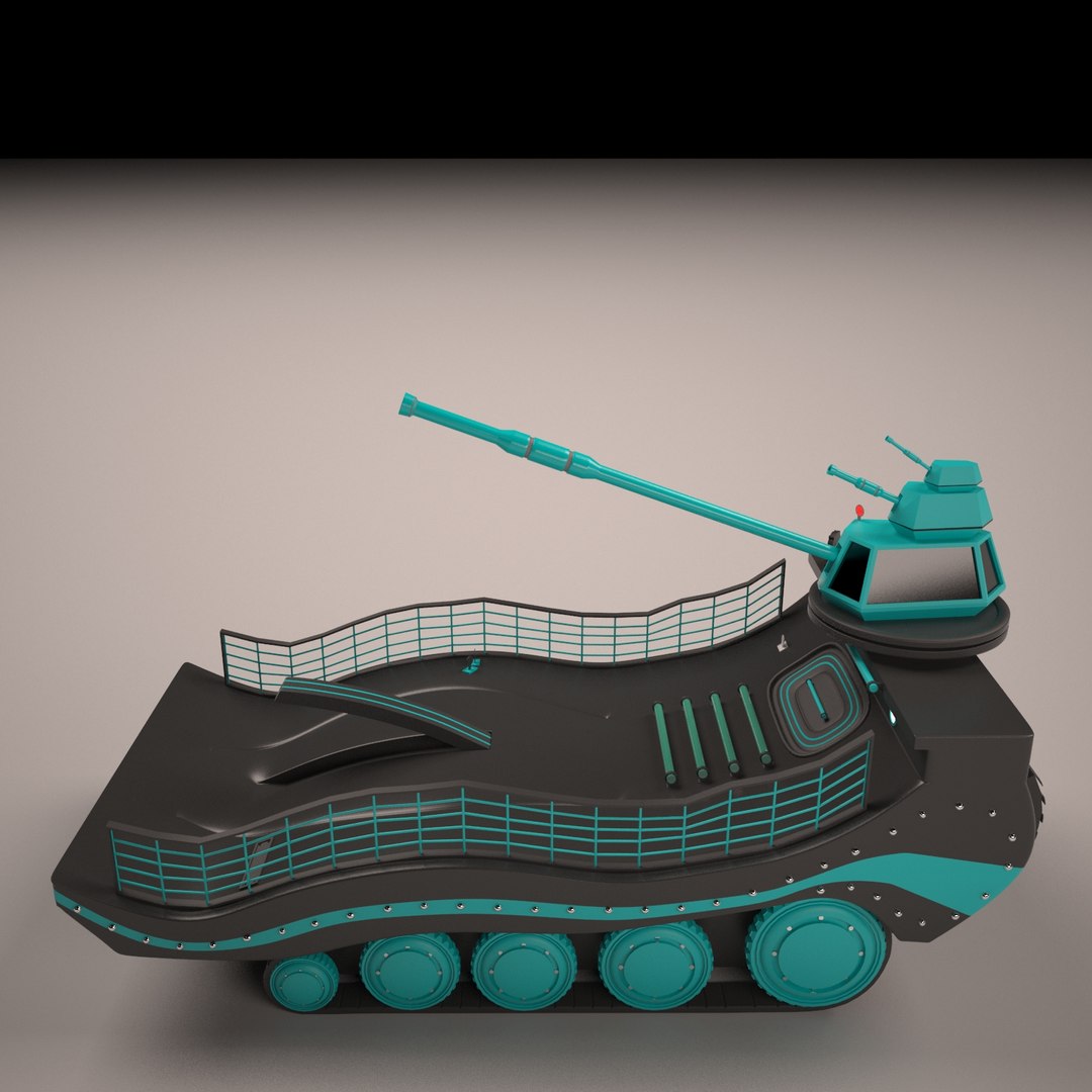 Scifi Smooth Tank 3D Model - TurboSquid 1222186