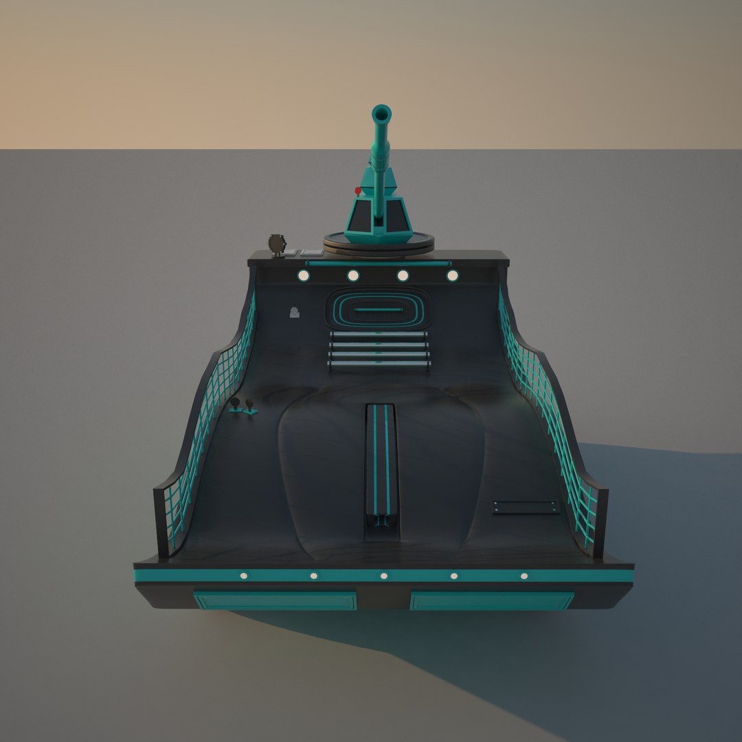 Scifi Smooth Tank 3D Model - TurboSquid 1222186