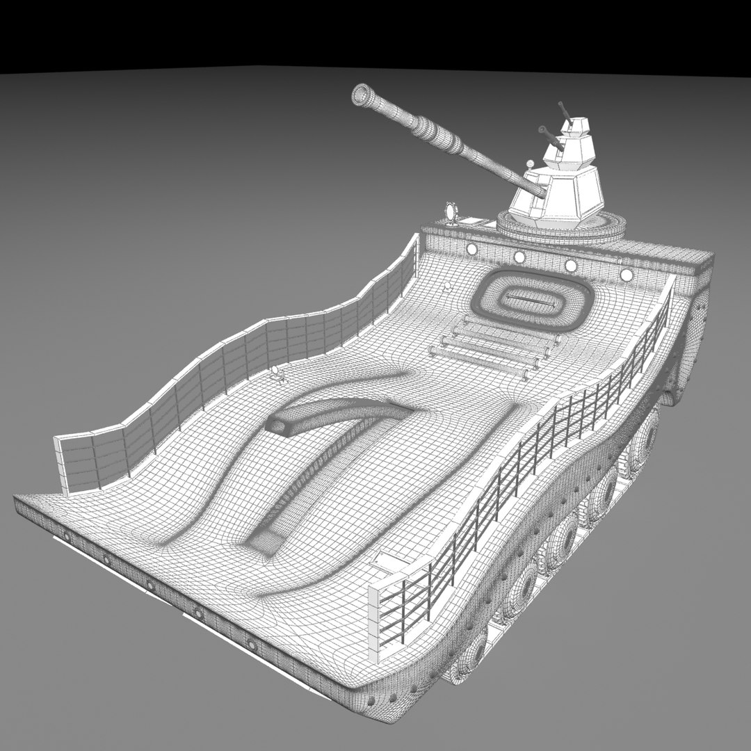 Scifi Smooth Tank 3D Model - TurboSquid 1222186