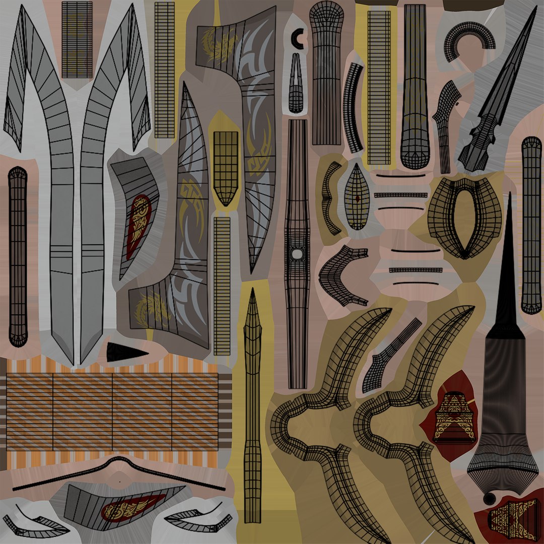 3 Medieval Battle Axes All PBR Unity UE Textures Included 3D model ...