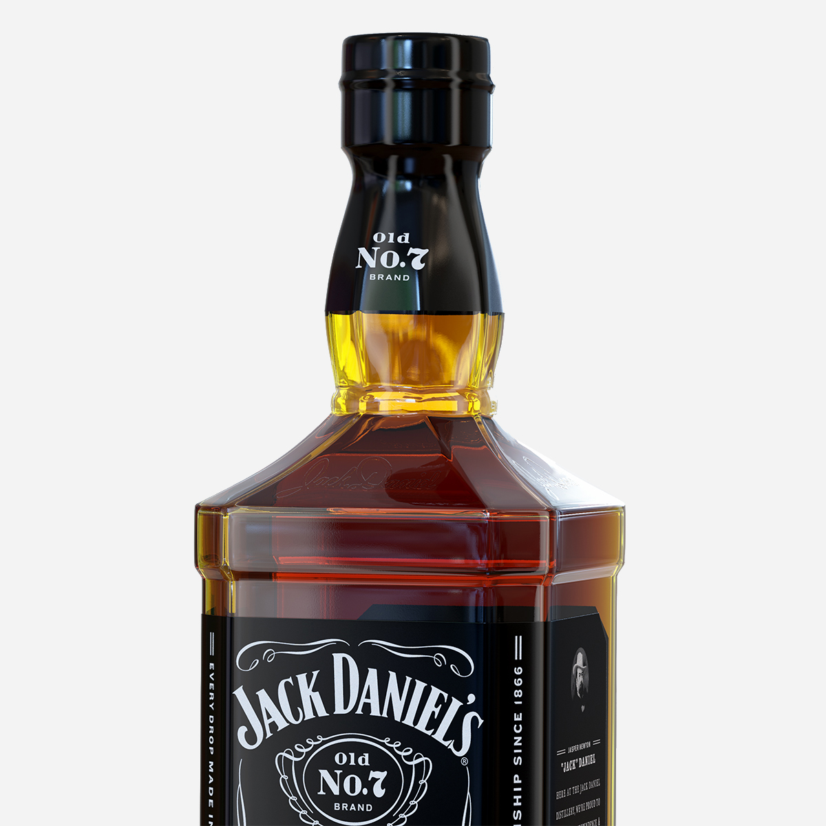 3d jack daniel s bottle