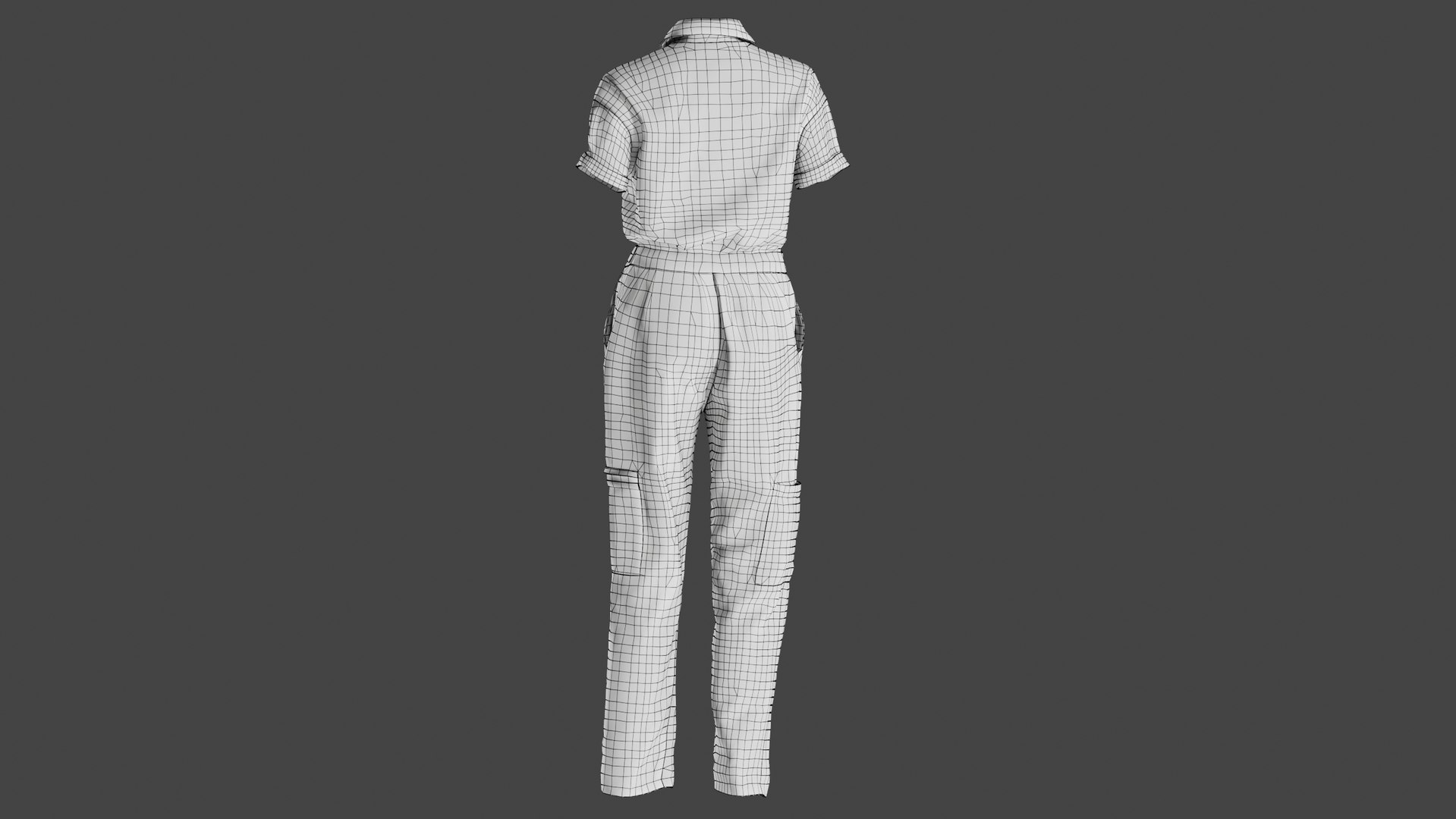 Realistic Women S Overalls 3D Model - TurboSquid 1615856