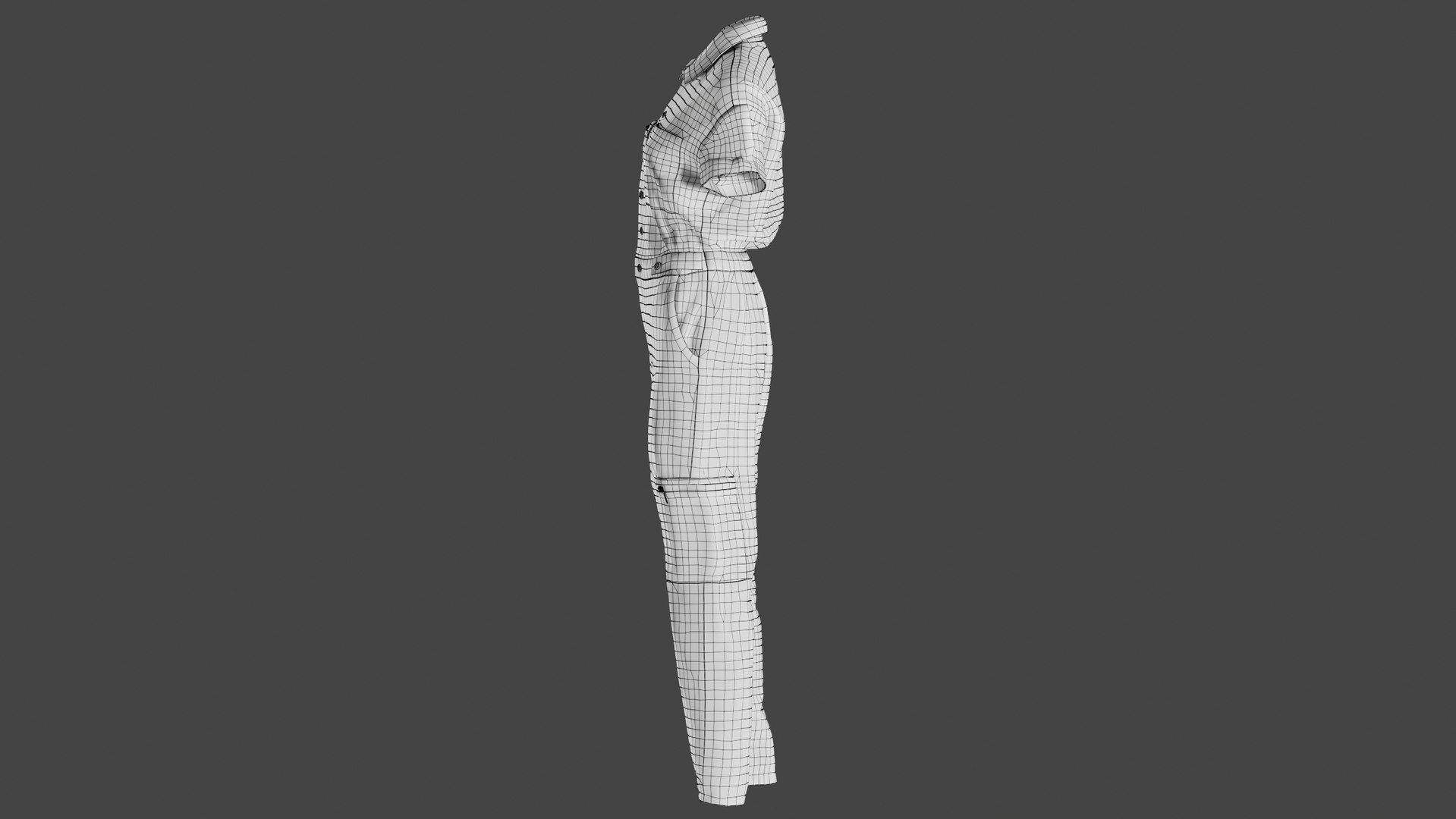 Realistic Women S Overalls 3D Model - TurboSquid 1615856