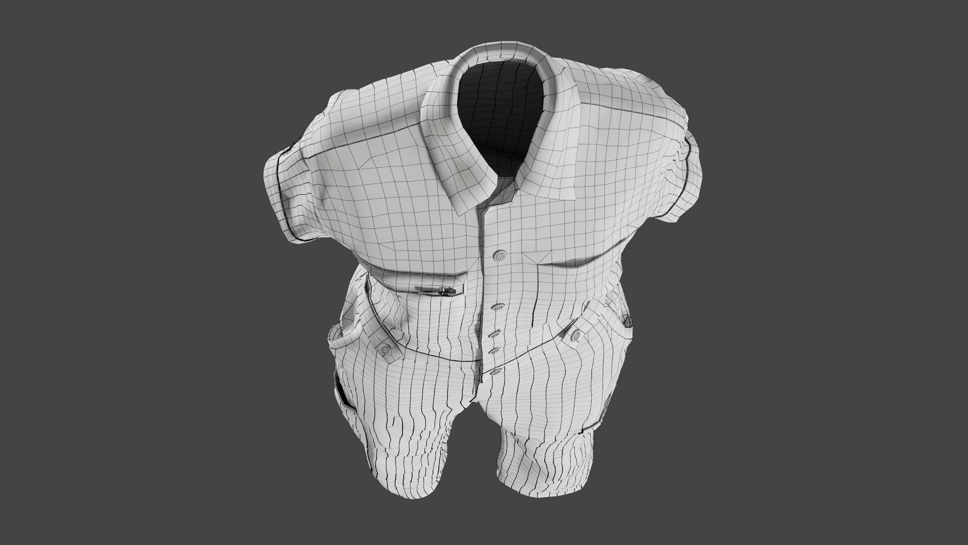 Realistic Women S Overalls 3D Model - TurboSquid 1615856