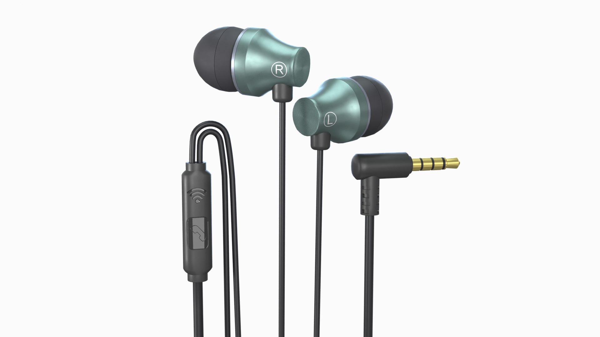 3D IRAG A101 Wired Earbuds Model - TurboSquid 2374494