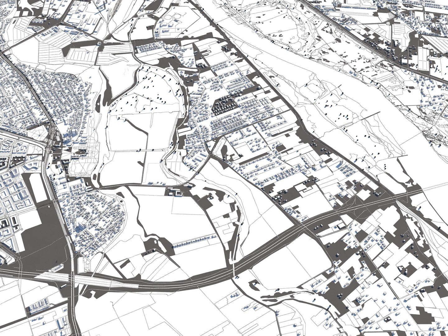 3D Buildings Houses Maps Model - TurboSquid 1553488