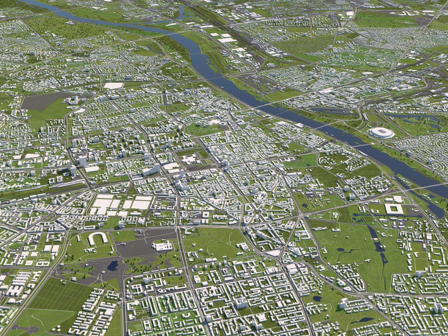 3D Buildings Houses Maps Model - TurboSquid 1553488